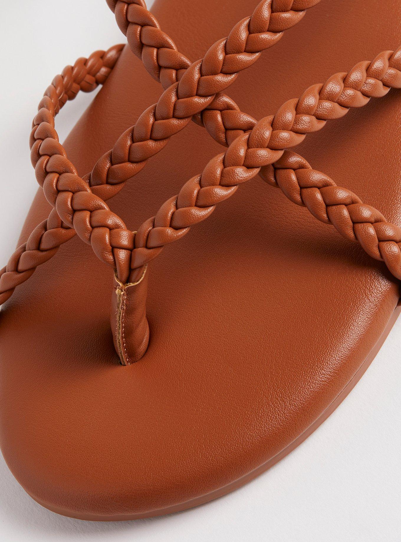 Plus Size - Braided Gladiator Thong Sandal (WW) - Torrid