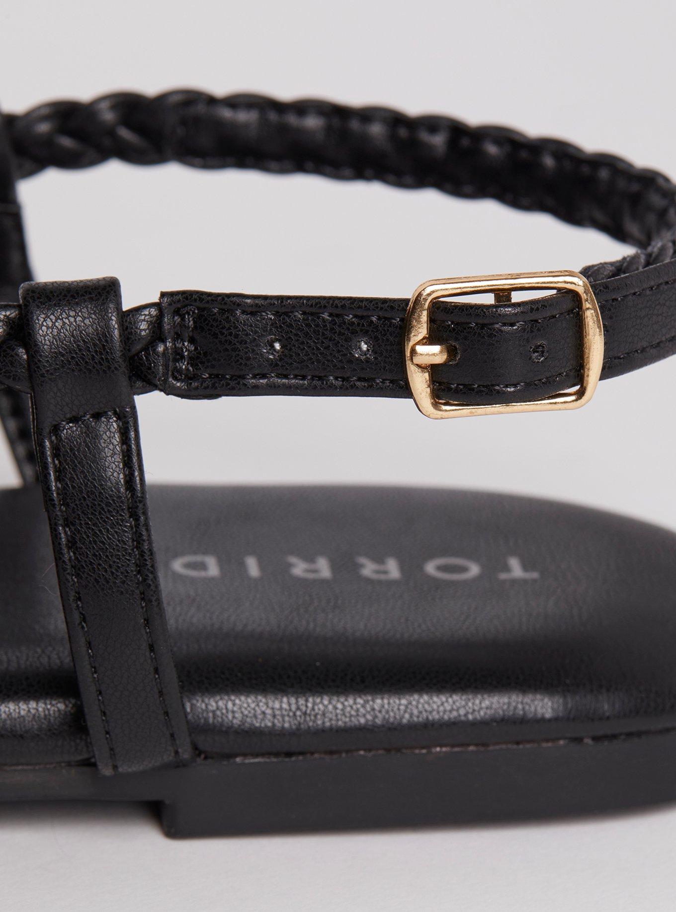 Plus Size - Braided Gladiator Thong Sandal (WW) - Torrid