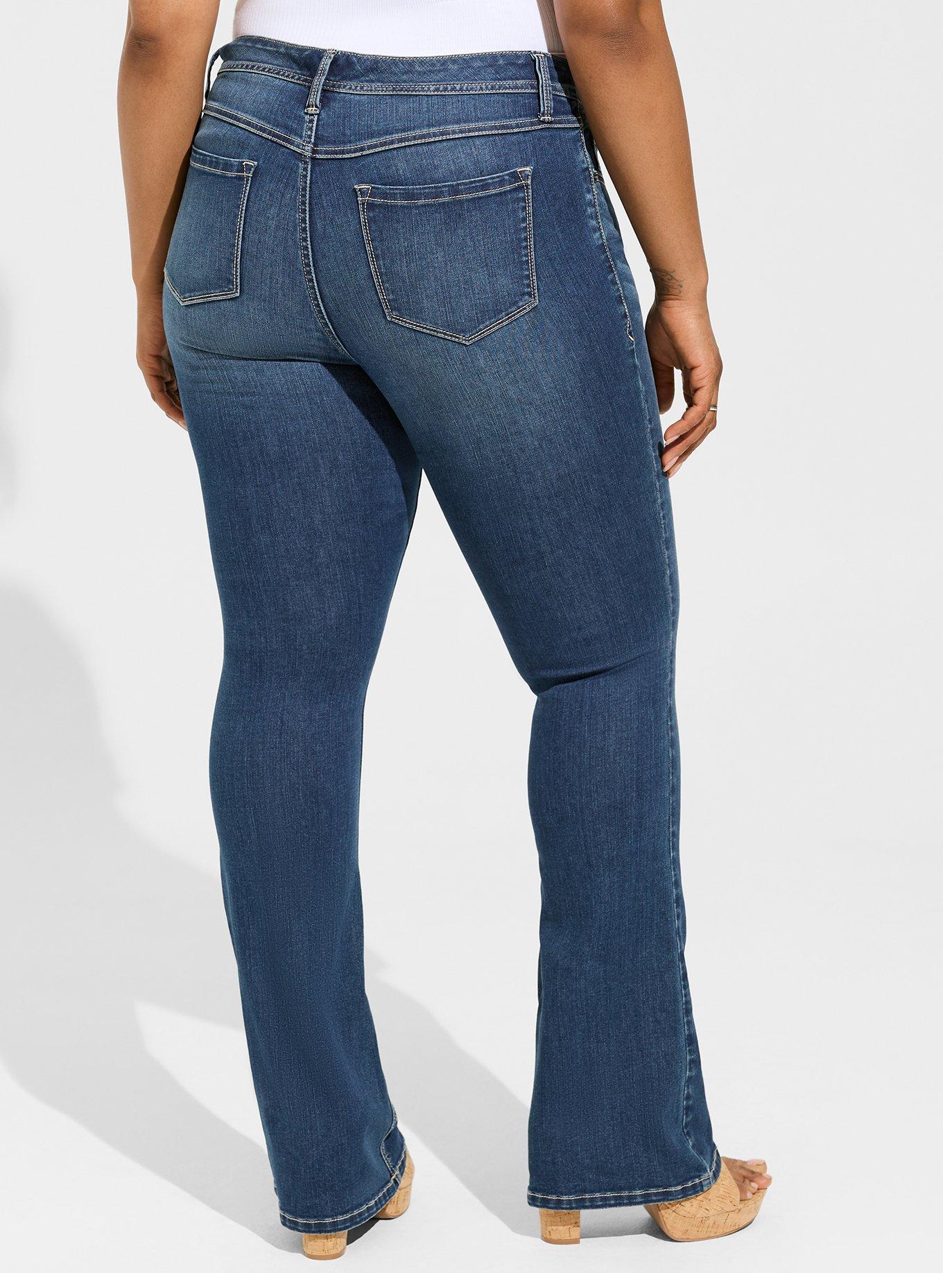 Plus Size - Luxe Slim Boot Super Stretch Mid-Rise Jean - Torrid