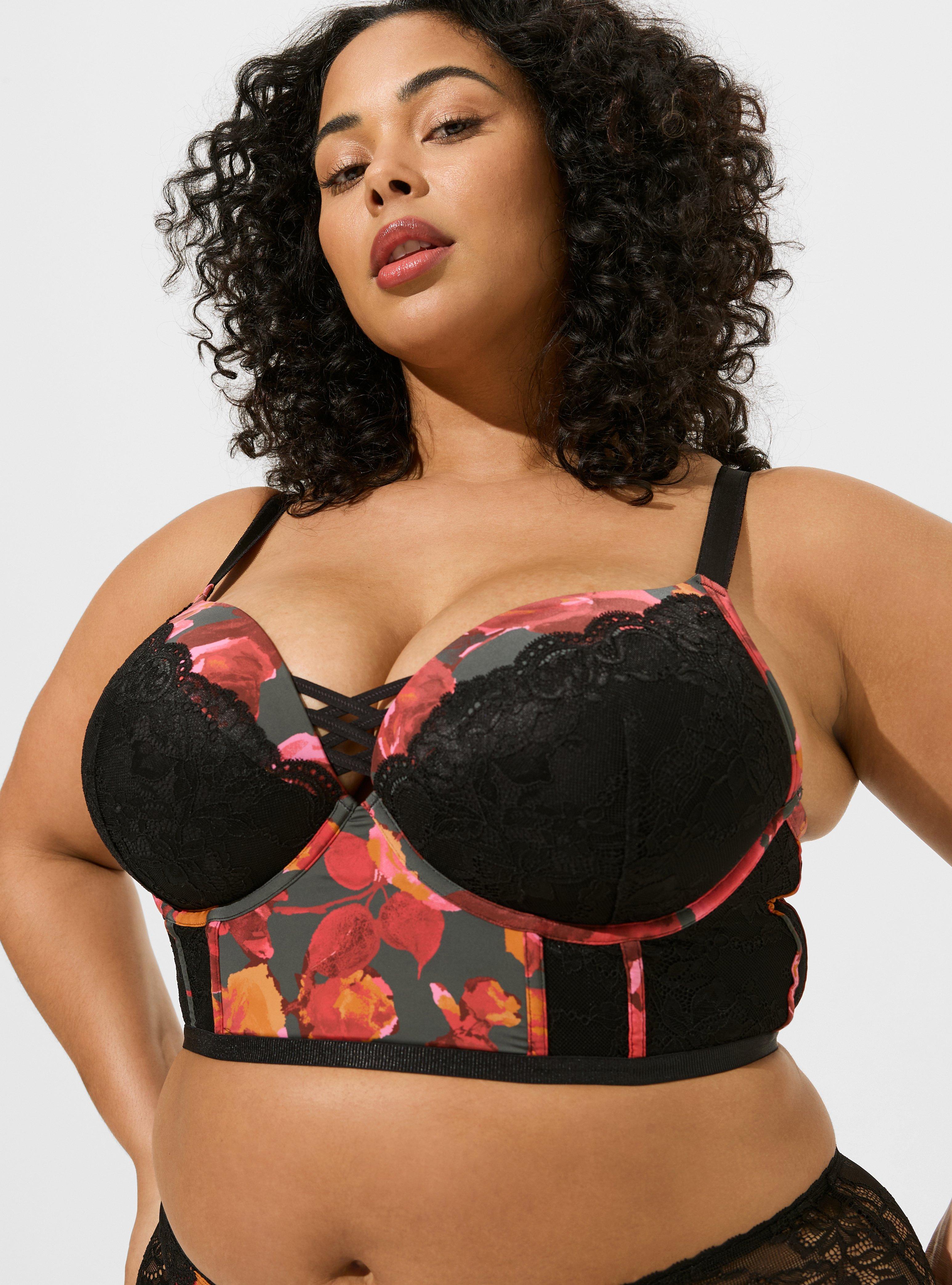 Plus Size - XO Plunge Push-Up Bra - Torrid