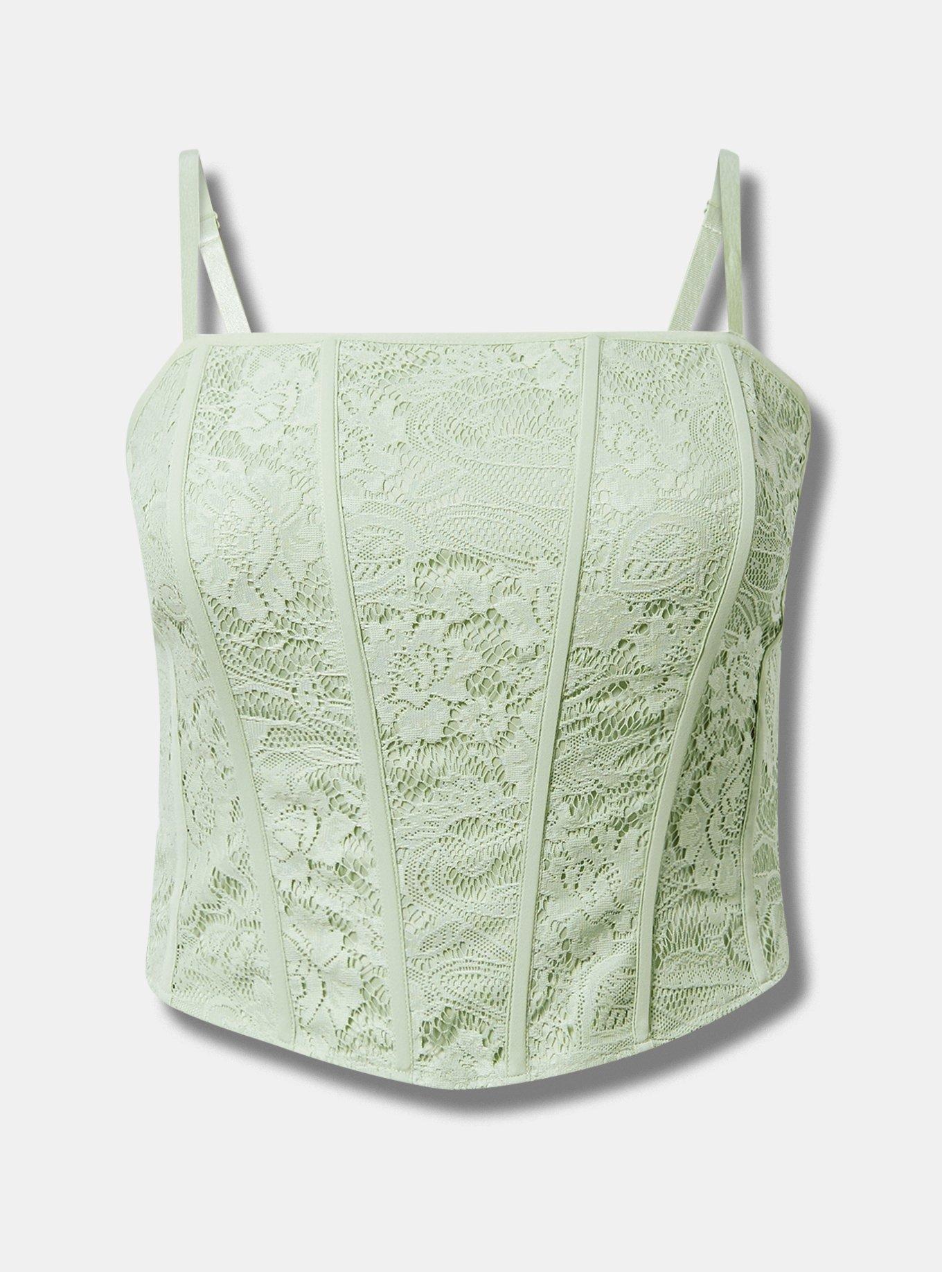 Plus Size - Lace Corset Crop Top - Torrid