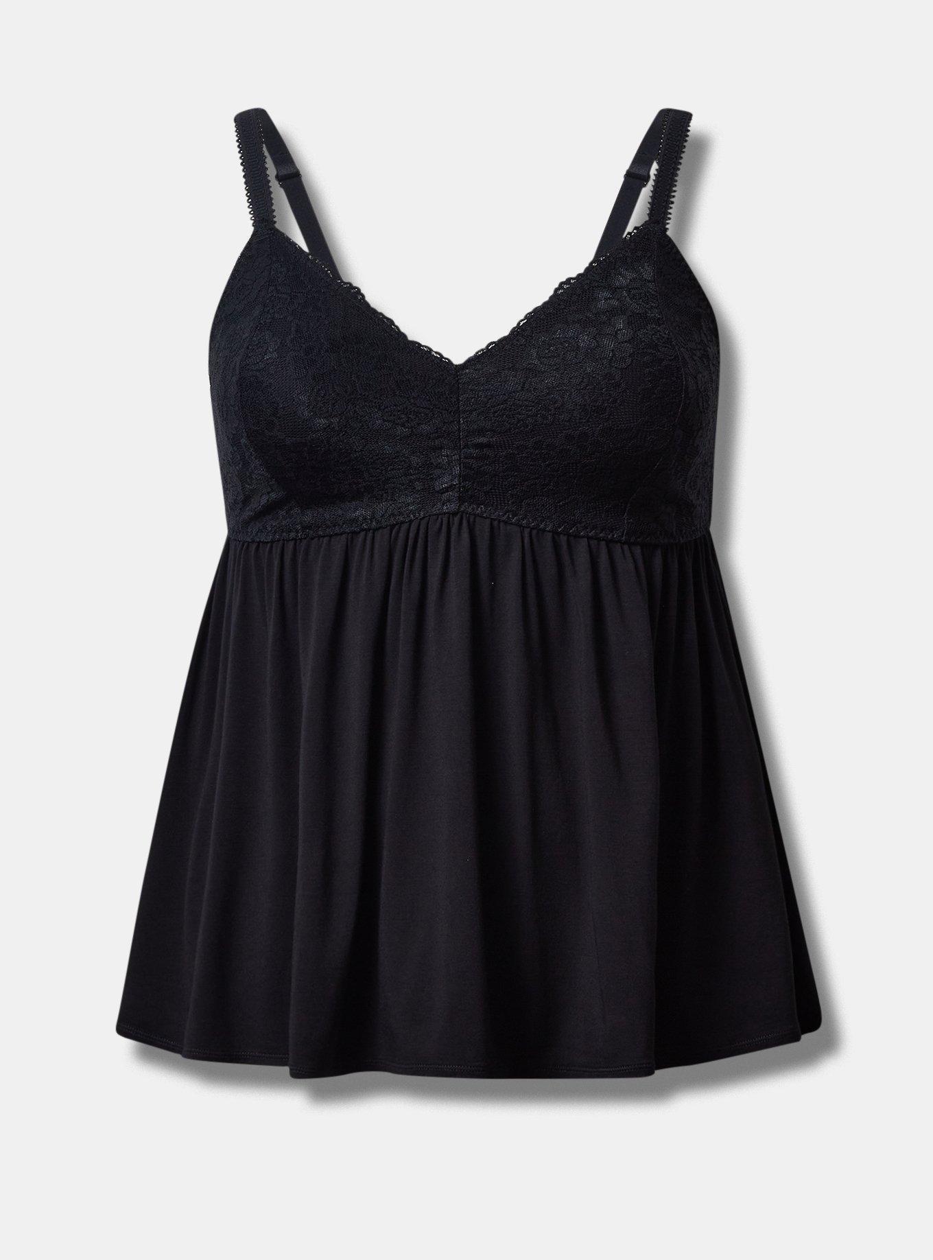 Plus Size - Super Soft Rib Babydoll Sleep Tank - Torrid