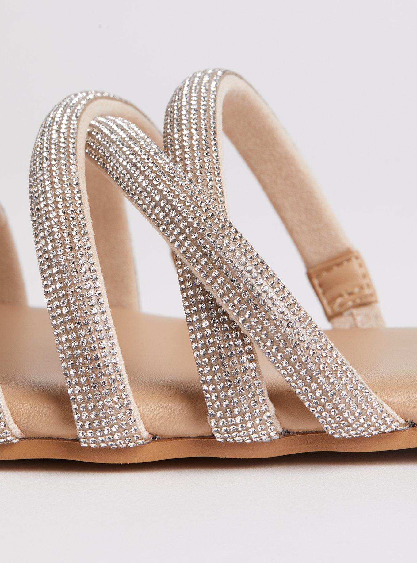 Plus Size - Embellished Tube Strap Sandal (WW) - Torrid