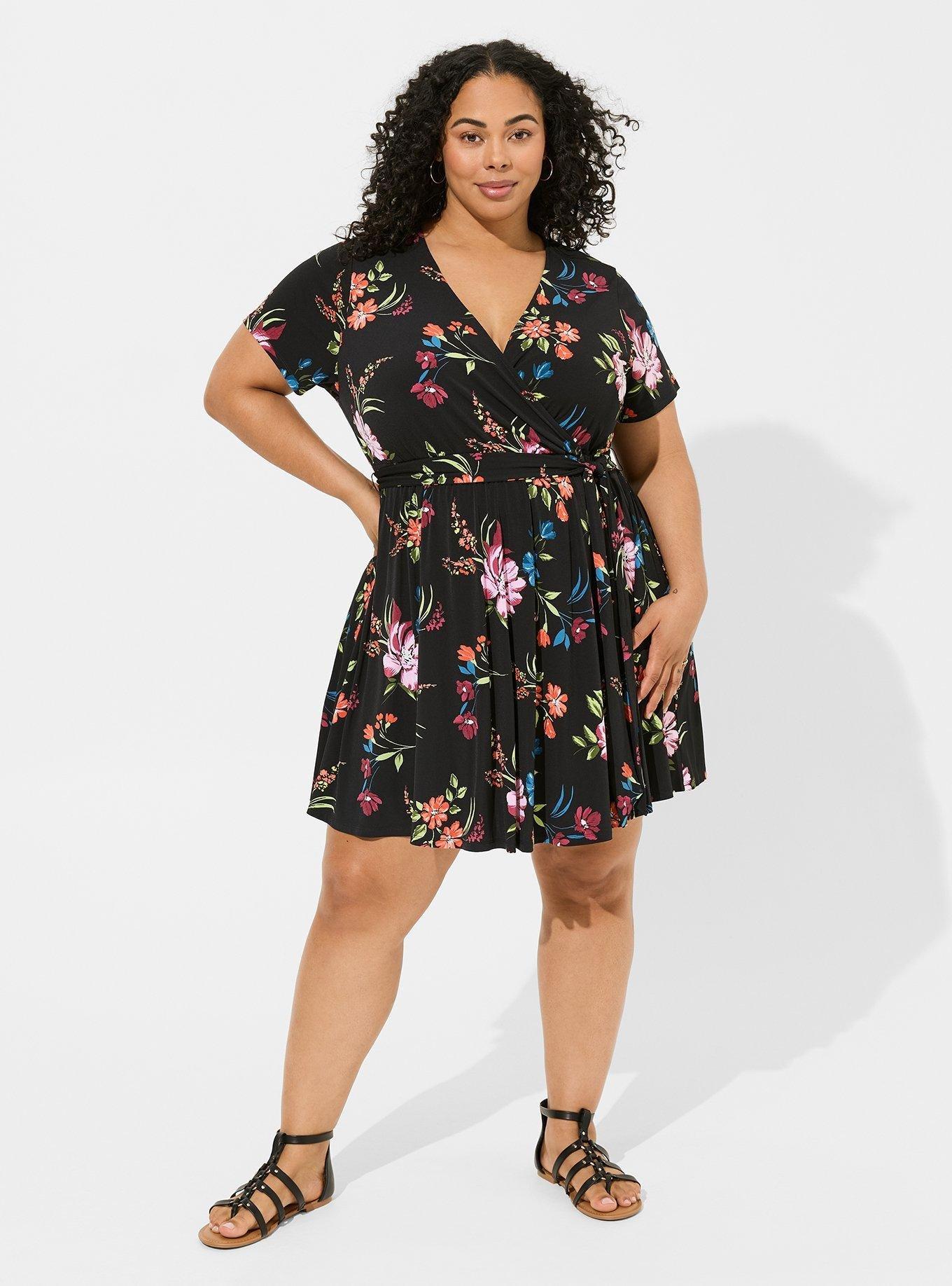 Plus Size - Studio Knit Surplice Romper - Torrid