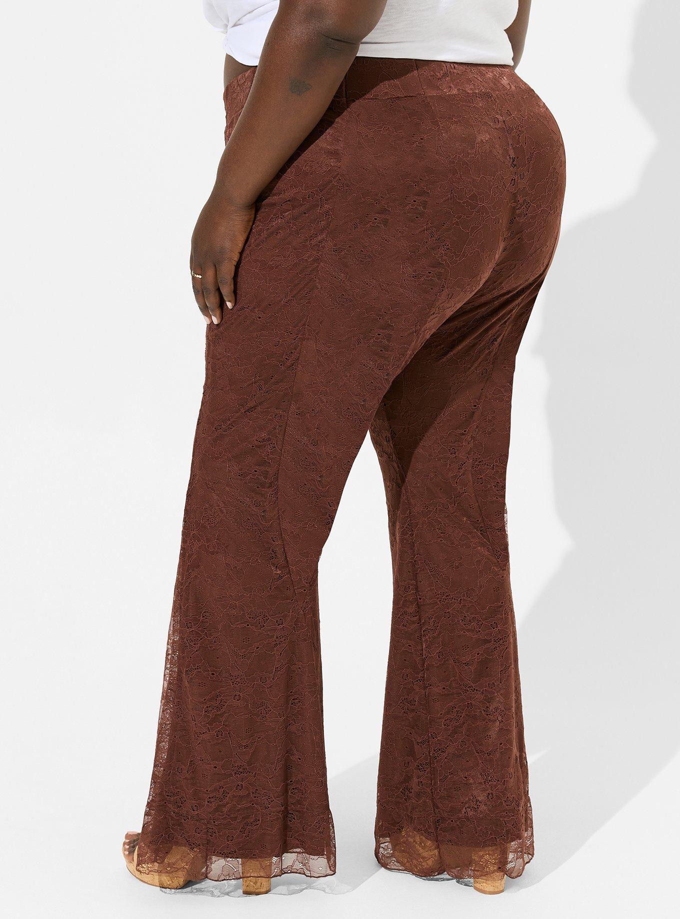 Plus Size - Festi Stretch Lace Flare Leg Pant - Torrid