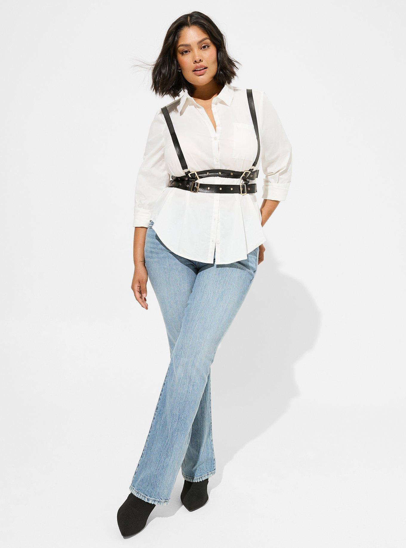 Plus Size - Pleather Buckle Waist Harness - Torrid