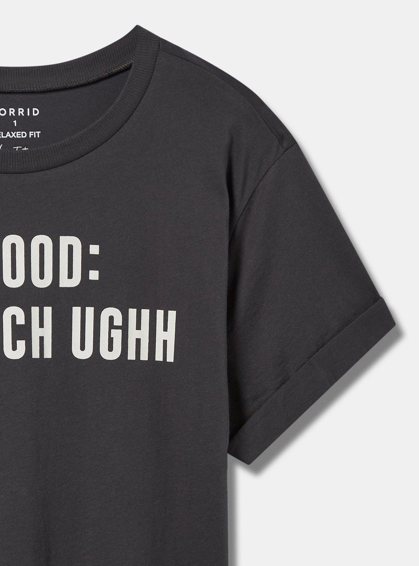 Plus Size - Fresh Til Death Relaxed Fit Cotton Jersey Crew Neck Pocket ...