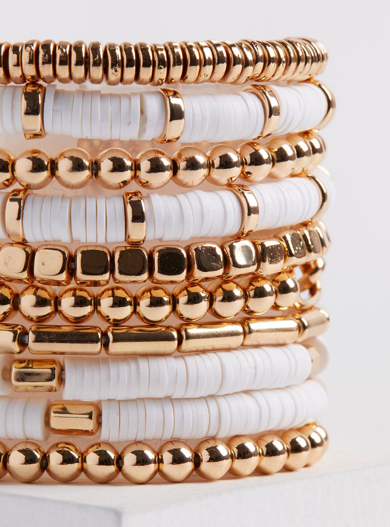 Plus Size - Multi Beaded Stretch Bracelet Set - Torrid