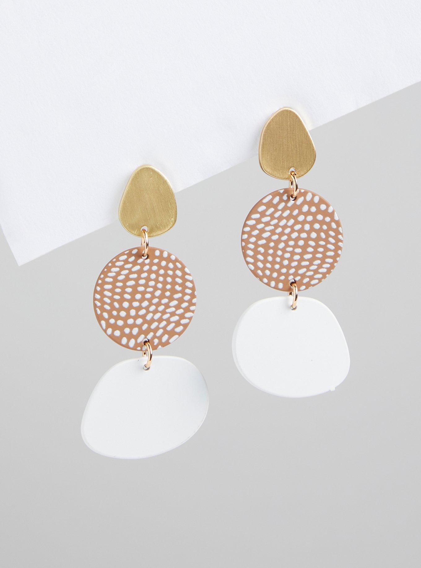 Plus Size - Multi Color Disc Drop Earring - Torrid