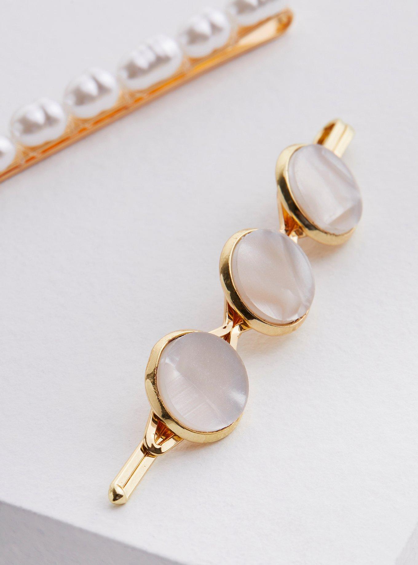 Plus Size - Pearl Barrette Set - Torrid