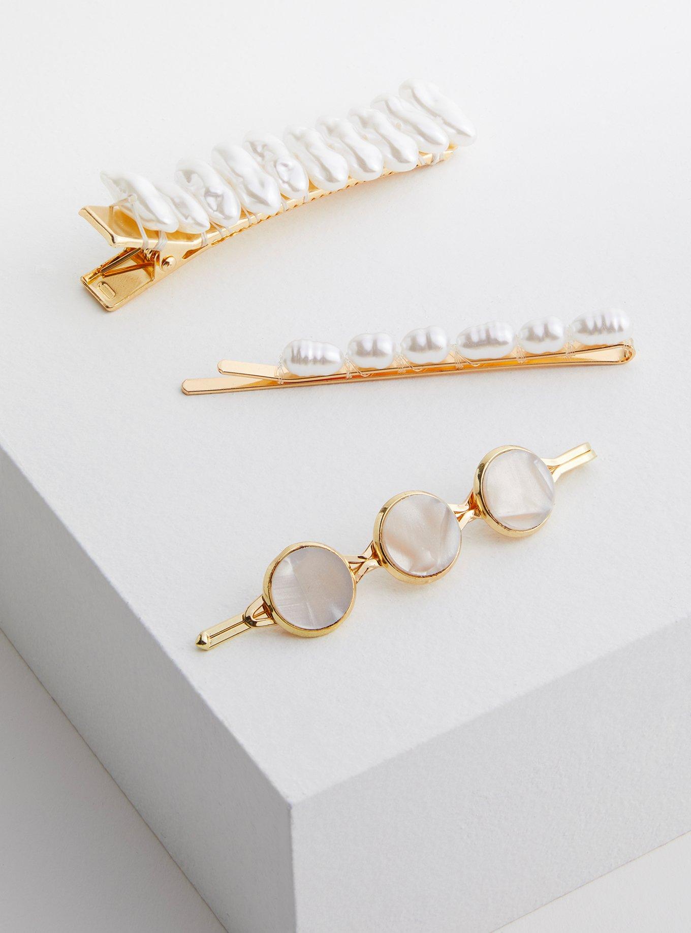 Plus Size - Pearl Barrette Set - Torrid