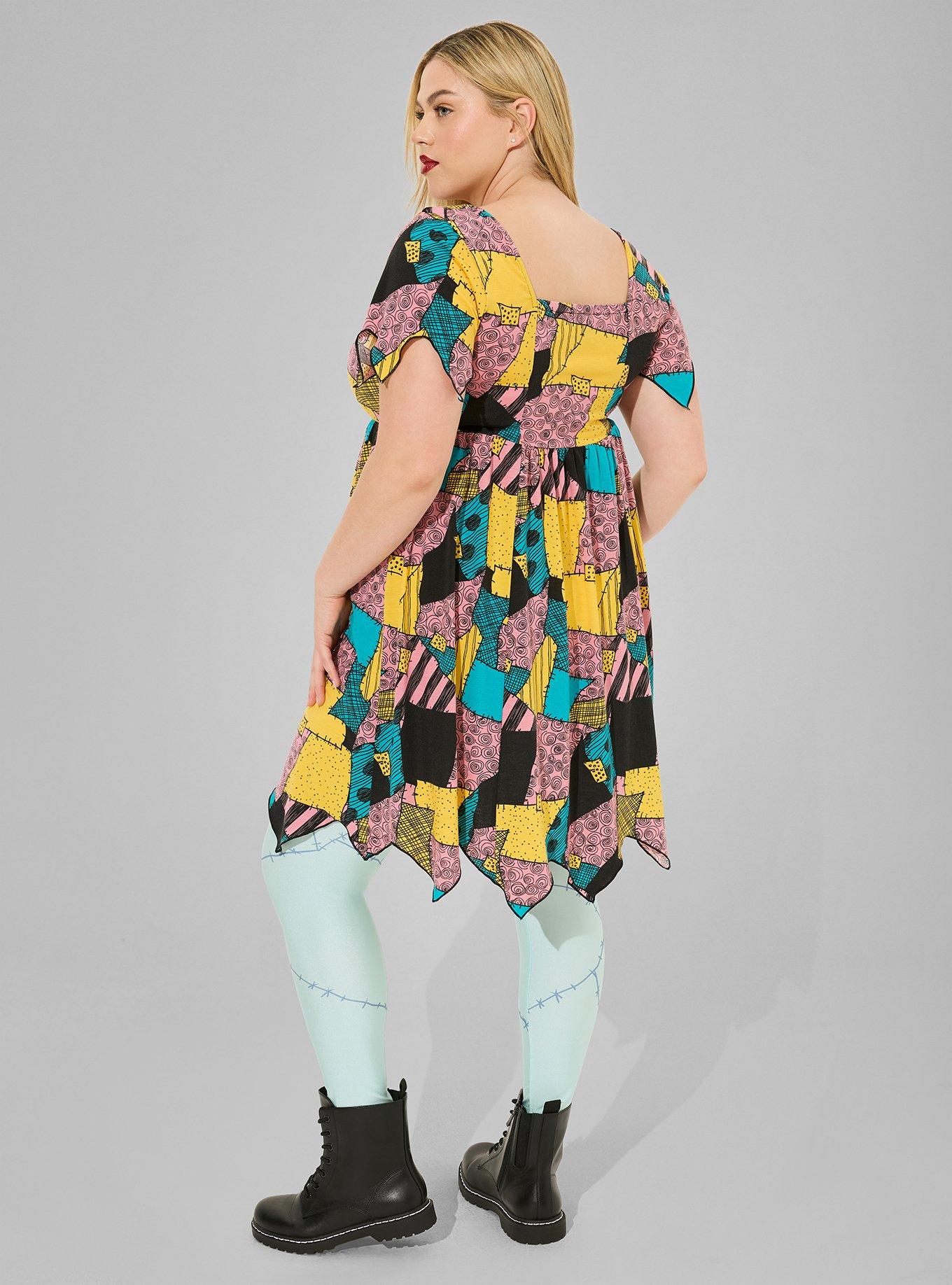 Plus Size - Disney Sally Patches Jagged Skater Dress - Torrid