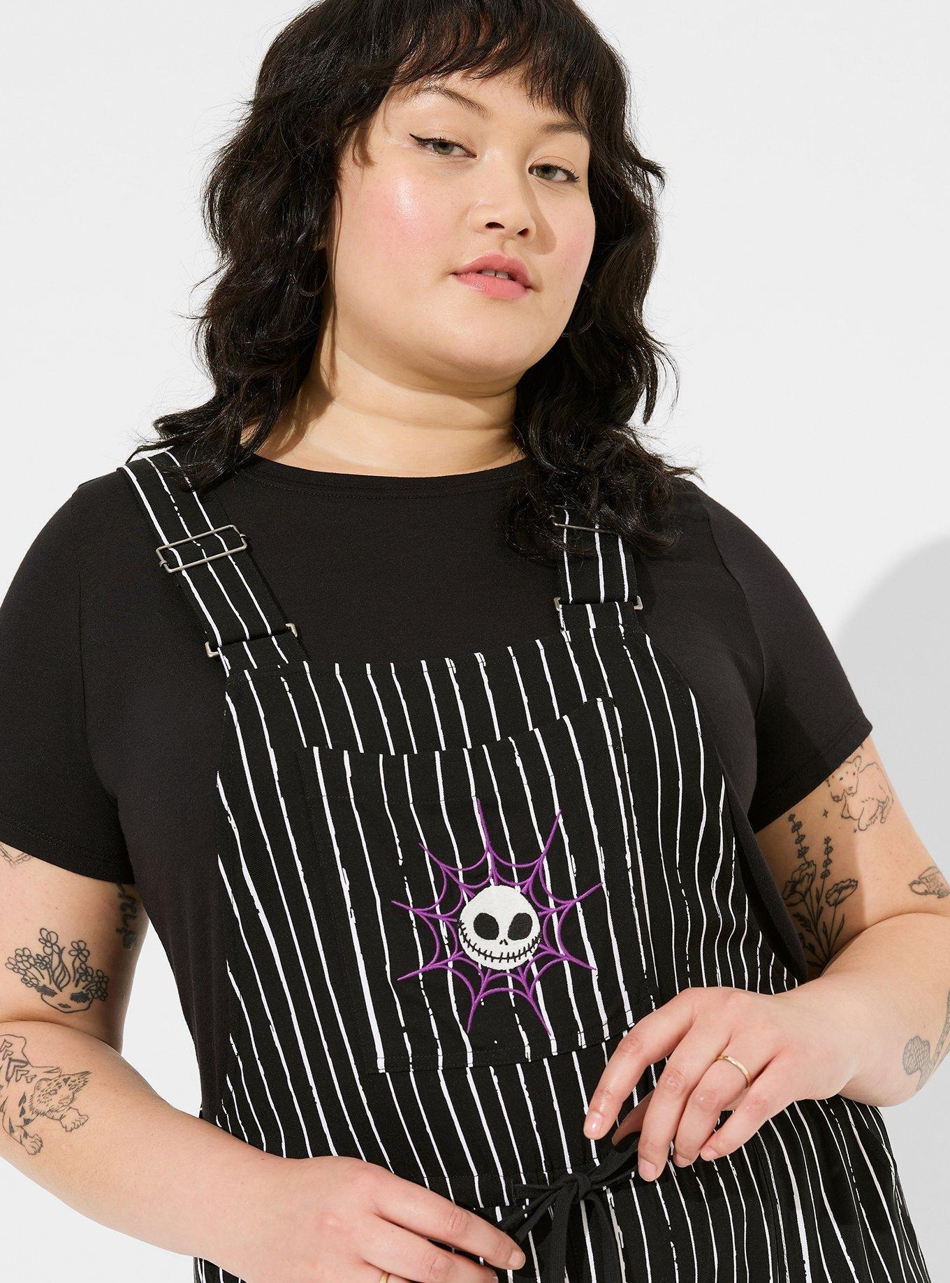 Plus Size - Disney Nightmare Before Christmas Jack Twill Tie Front ...