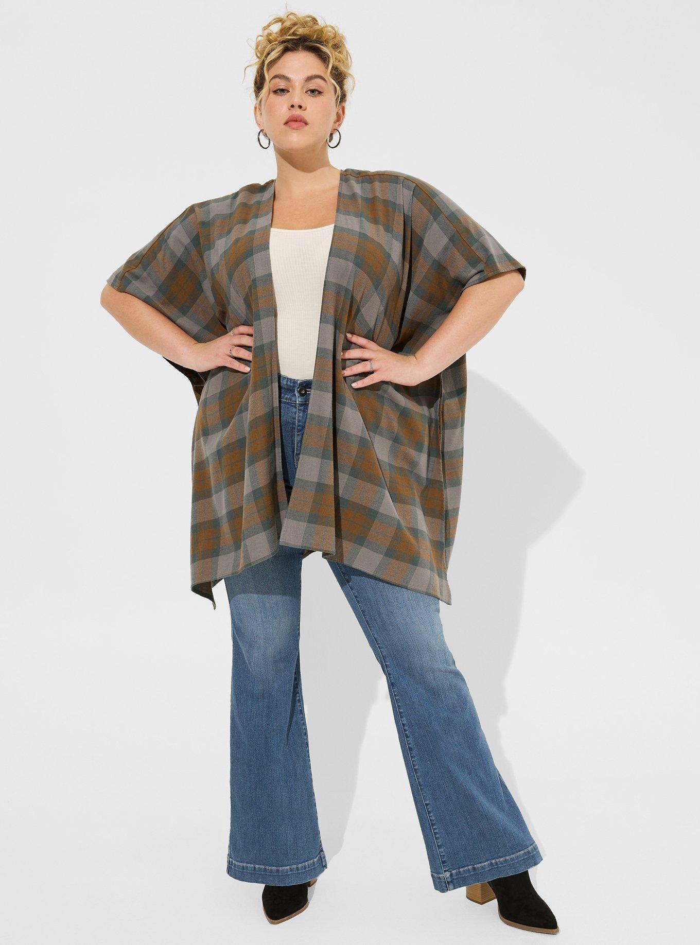 Plus Size - Outlander Tartan Dolman Kimono - Torrid