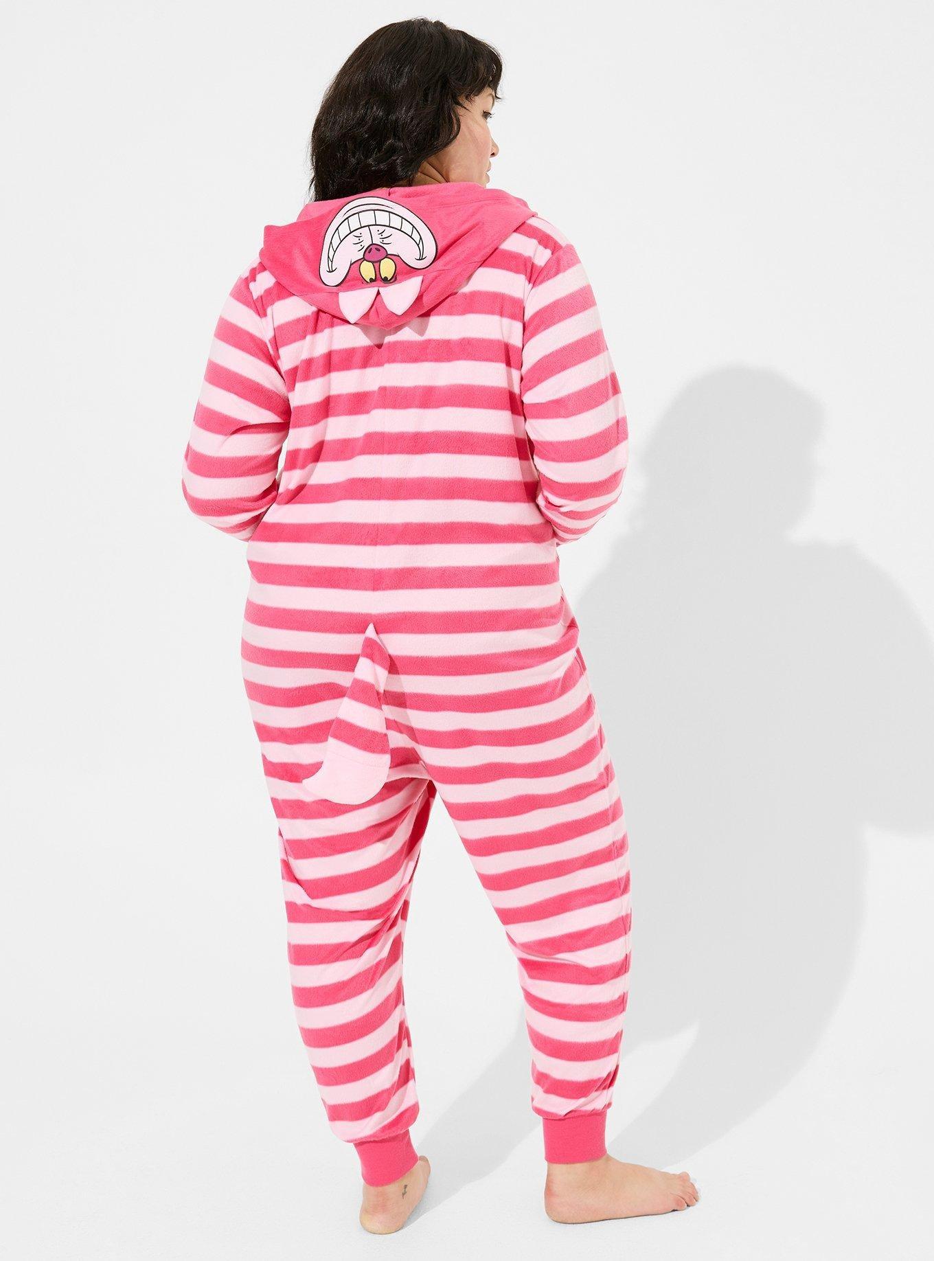 Plus Size - Disney Cheshire Cat Sleep Onesie - Torrid