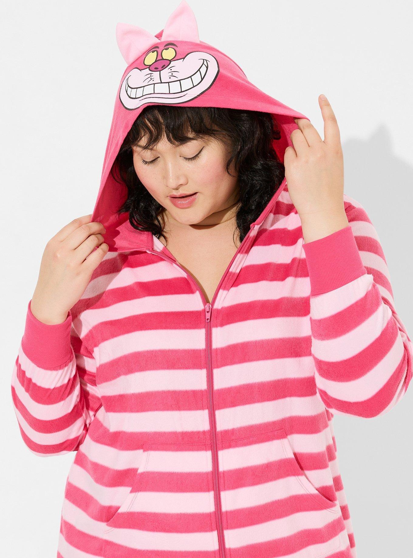 Plus Size - Disney Cheshire Cat Sleep Onesie - Torrid