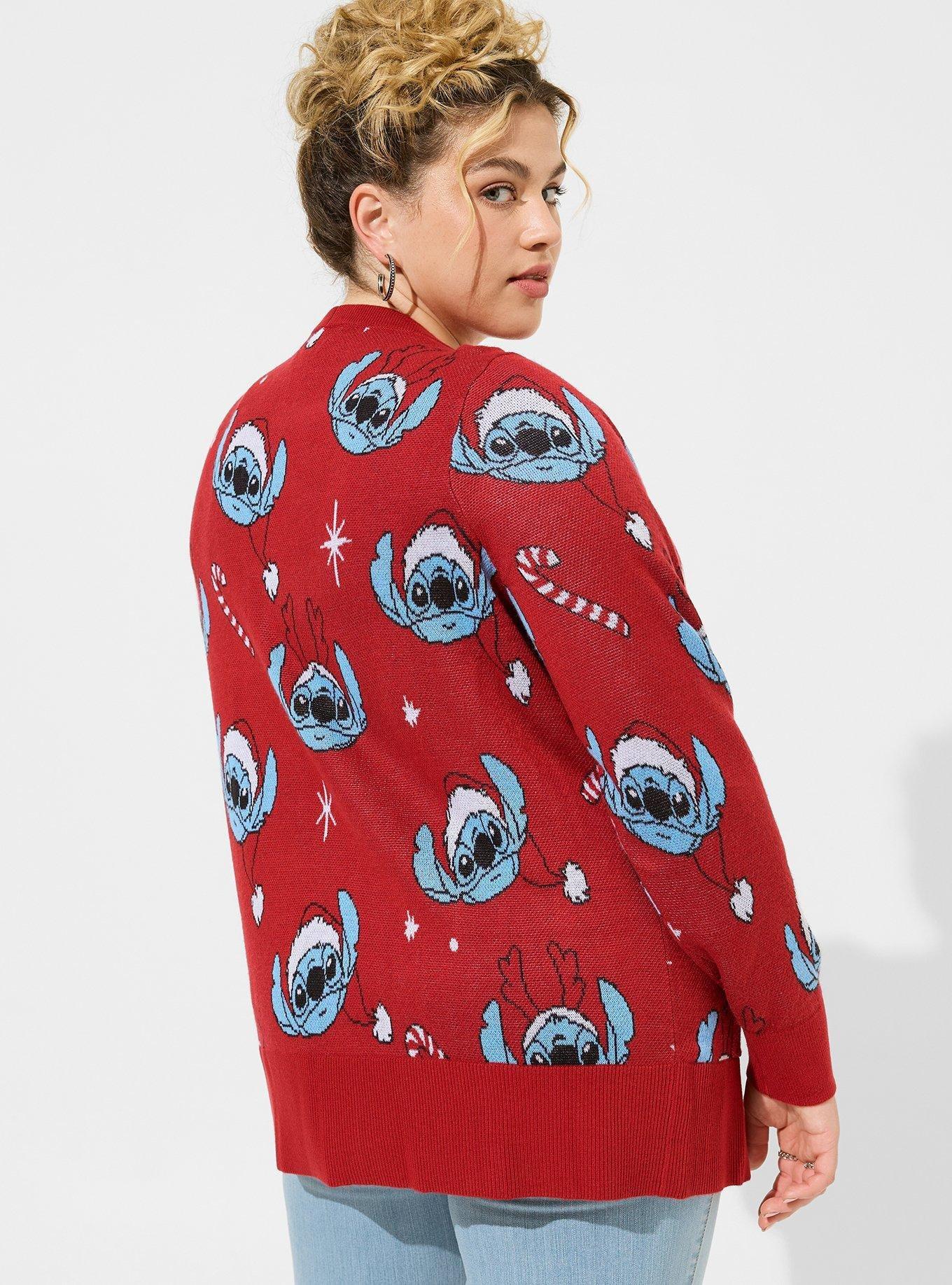 Plus Size - Disney Stitch Holiday Cardigan Sweater - Torrid