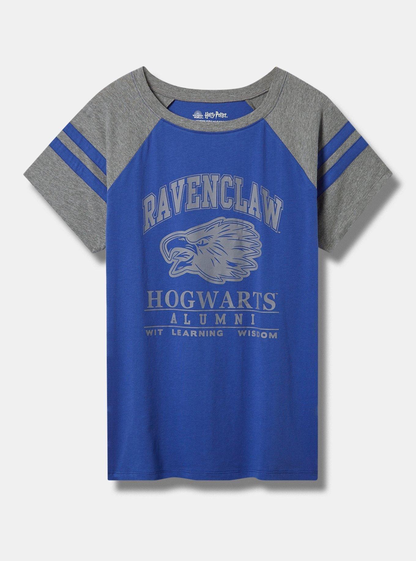 Plus Size - Harry Potter Ravenclaw Classic Fit Cotton Varsity Boatneck ...