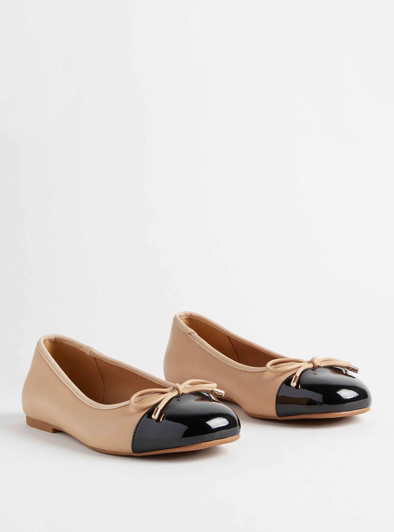 Plus Size - Bow Detail Square Toe Flat (WW) - Torrid