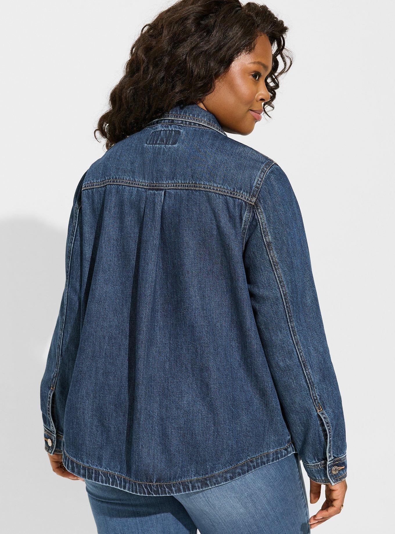 Plus Size - Denim Shacket - Torrid