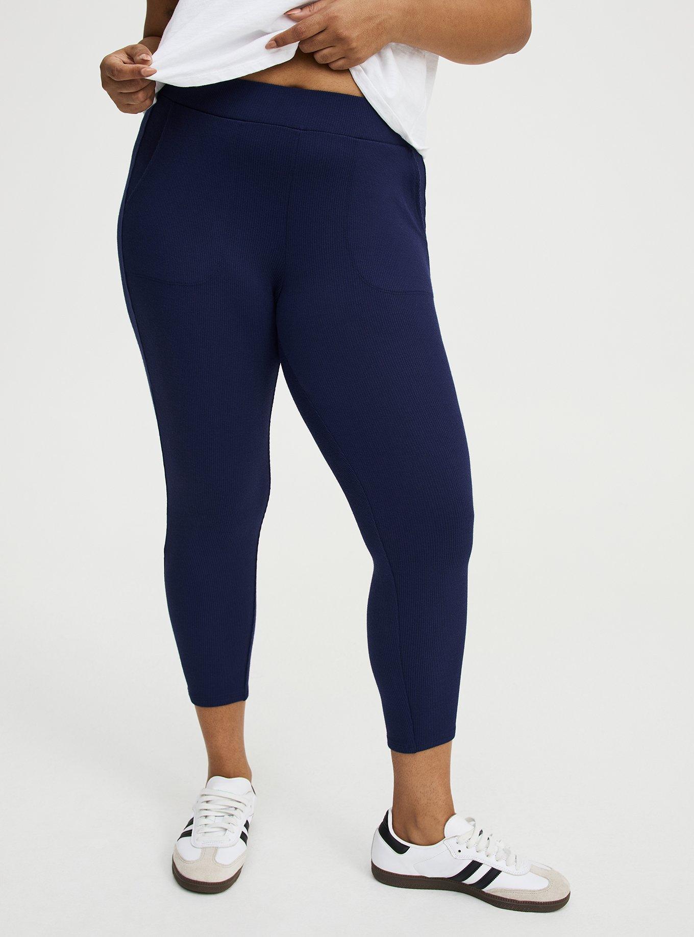 Plus Size - Crop Ribbed Pocket Legging - Torrid