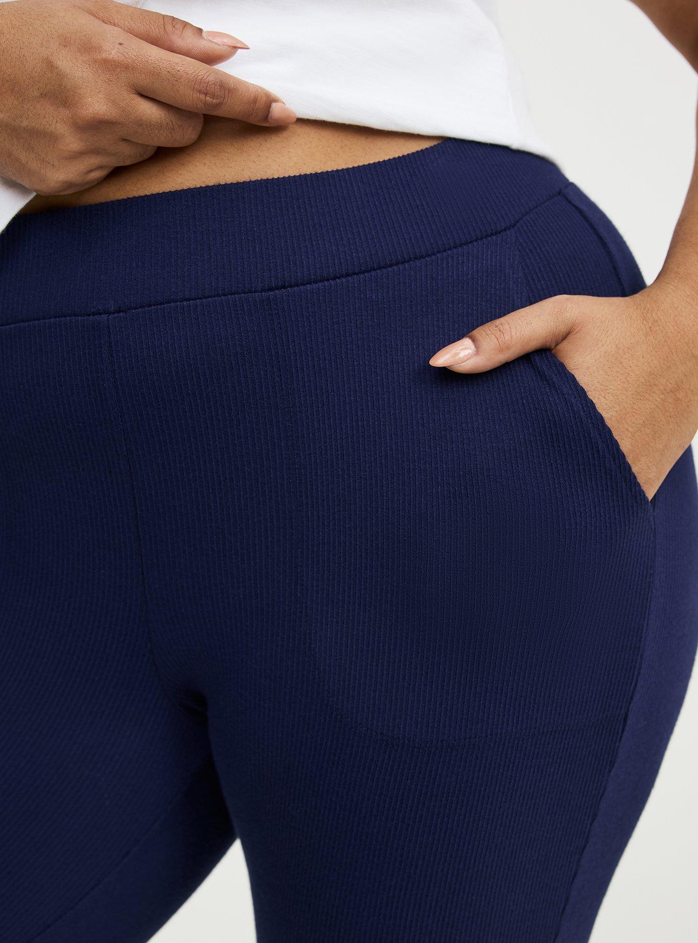 Plus Size - Crop Ribbed Pocket Legging - Torrid