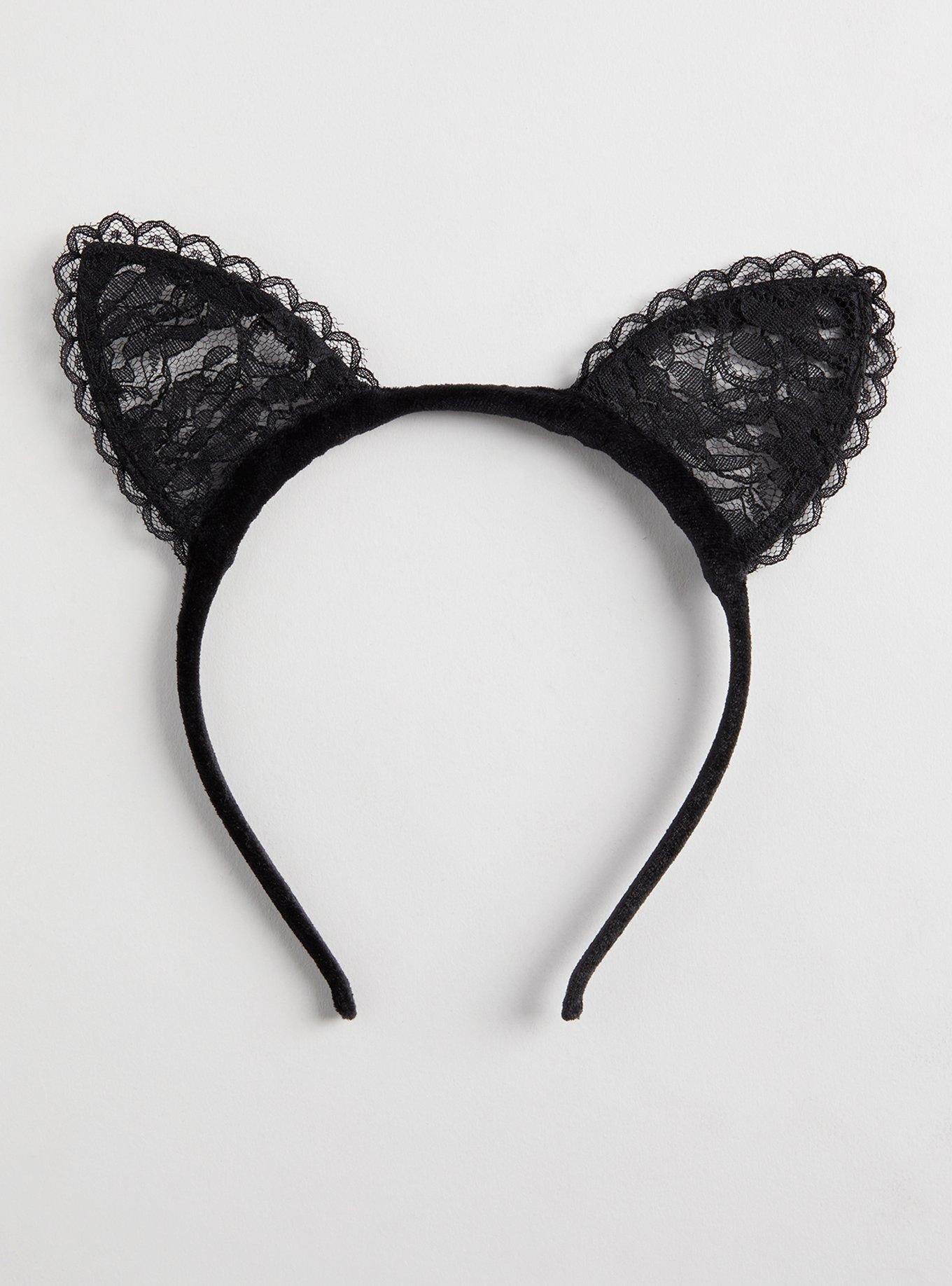 Plus Size Halloween Lace Cat Ear Headband Torrid