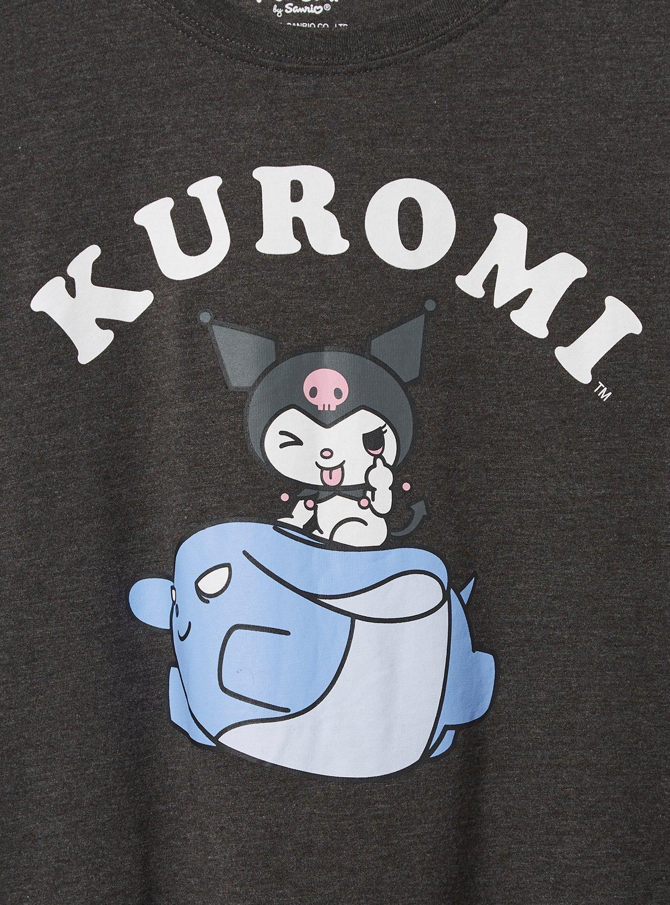 Plus Size - Kuromi Classic Fit Cotton Roll Sleeve Tee - Torrid