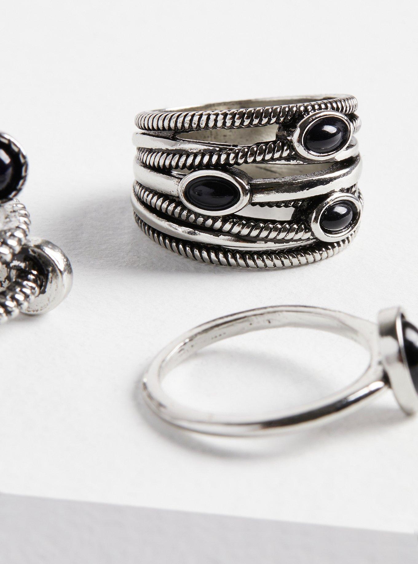 Plus Size - Antiqued Statement Ring Set - Torrid