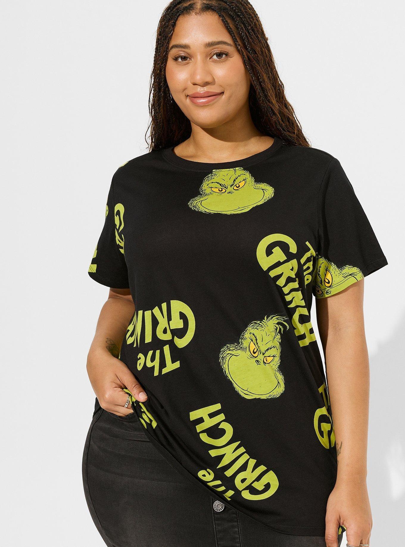 Plus Size - The Grinch Classic Fit Cotton Crew Neck Tee - Torrid