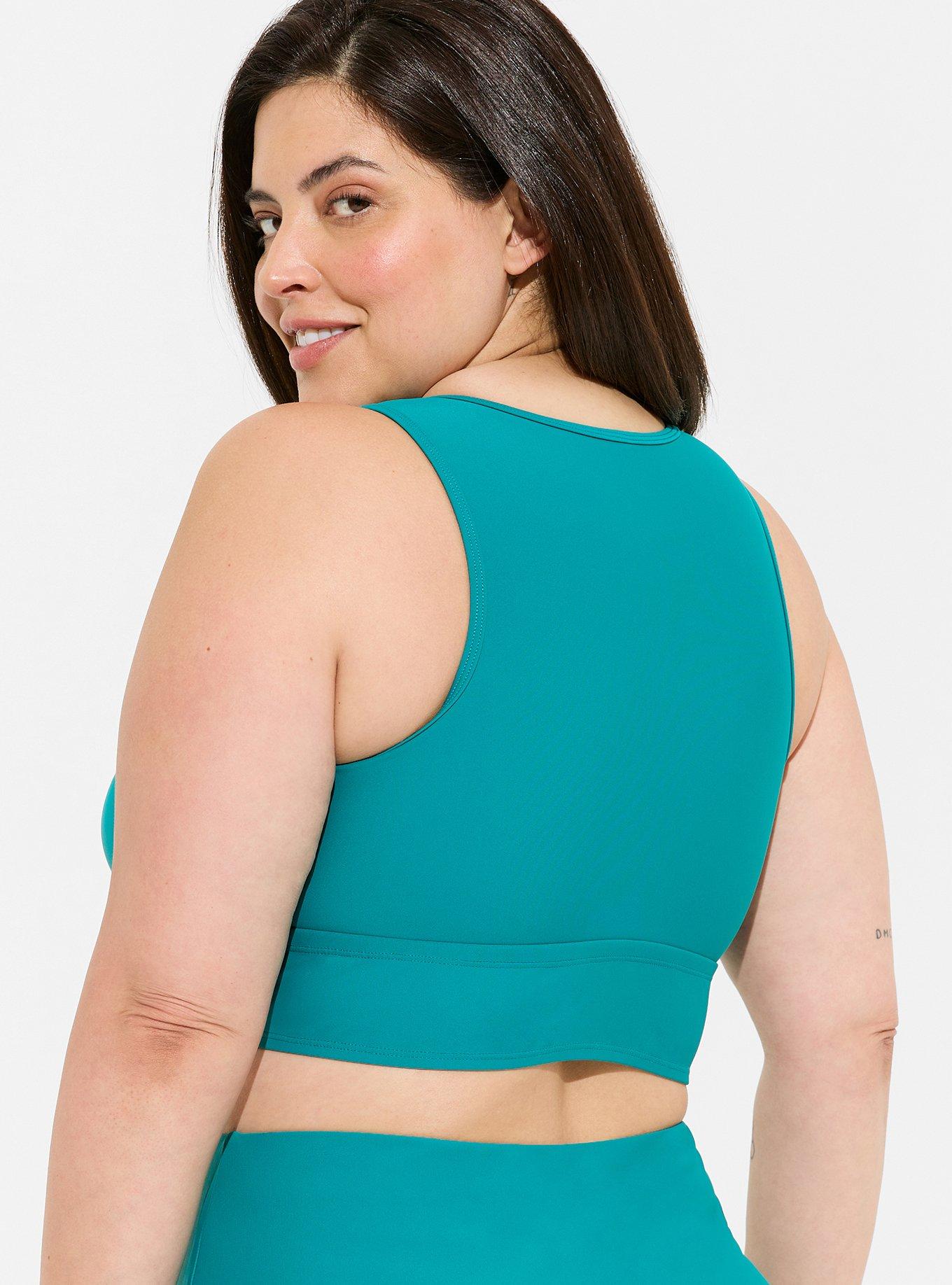 Plus Size - Wireless Henley High Neck Bikini Top - Torrid