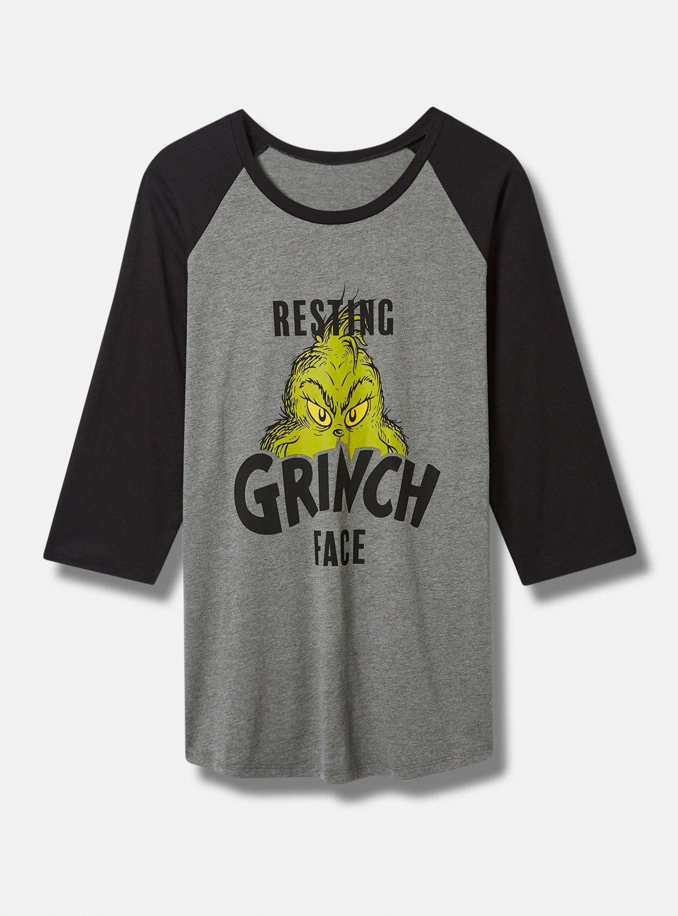 Plus Size - The Grinch Classic Fit Long Sleeve Raglan - Torrid