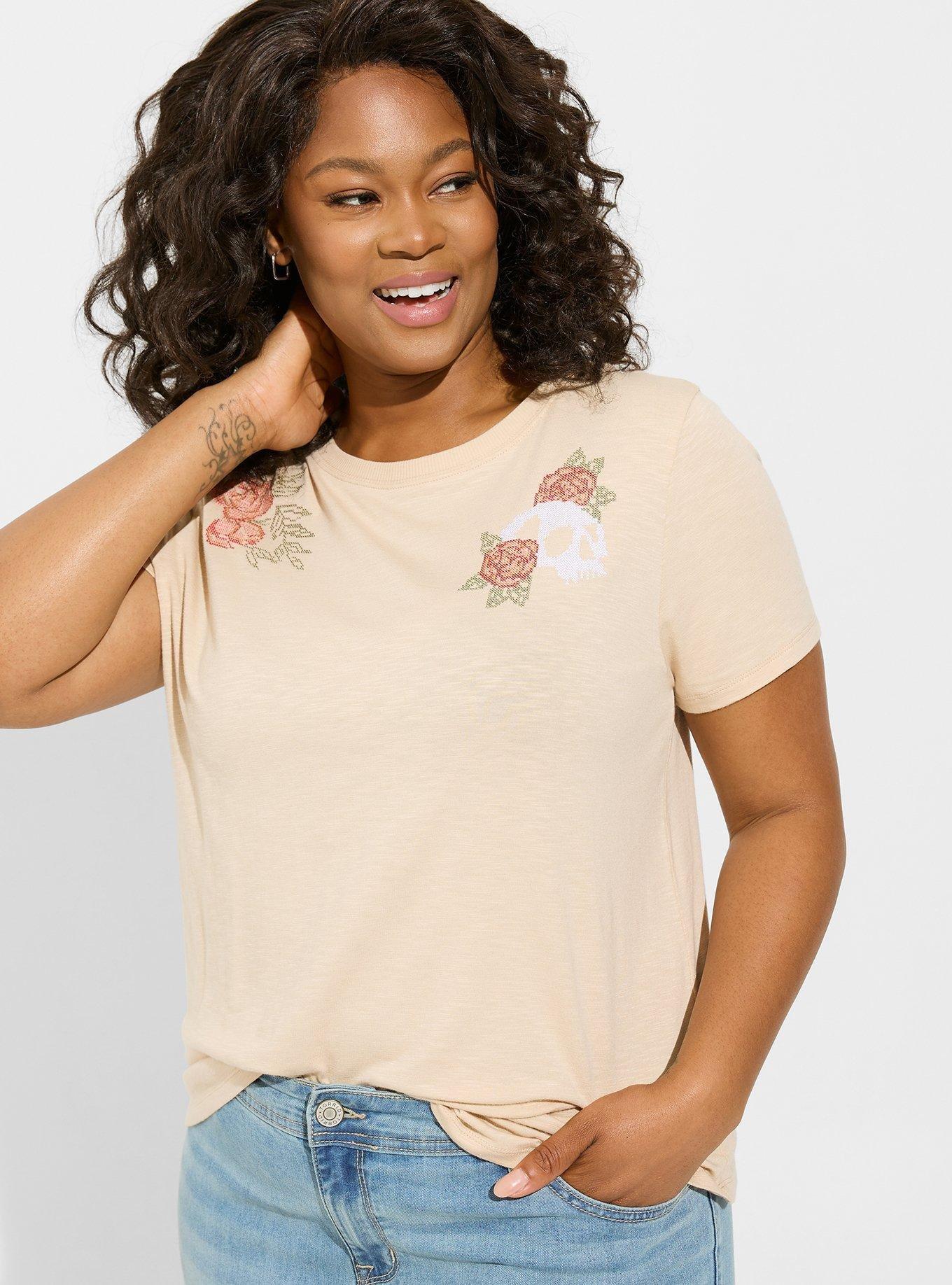 Plus Size - Skull Vintage Crew Neck Tee - Torrid