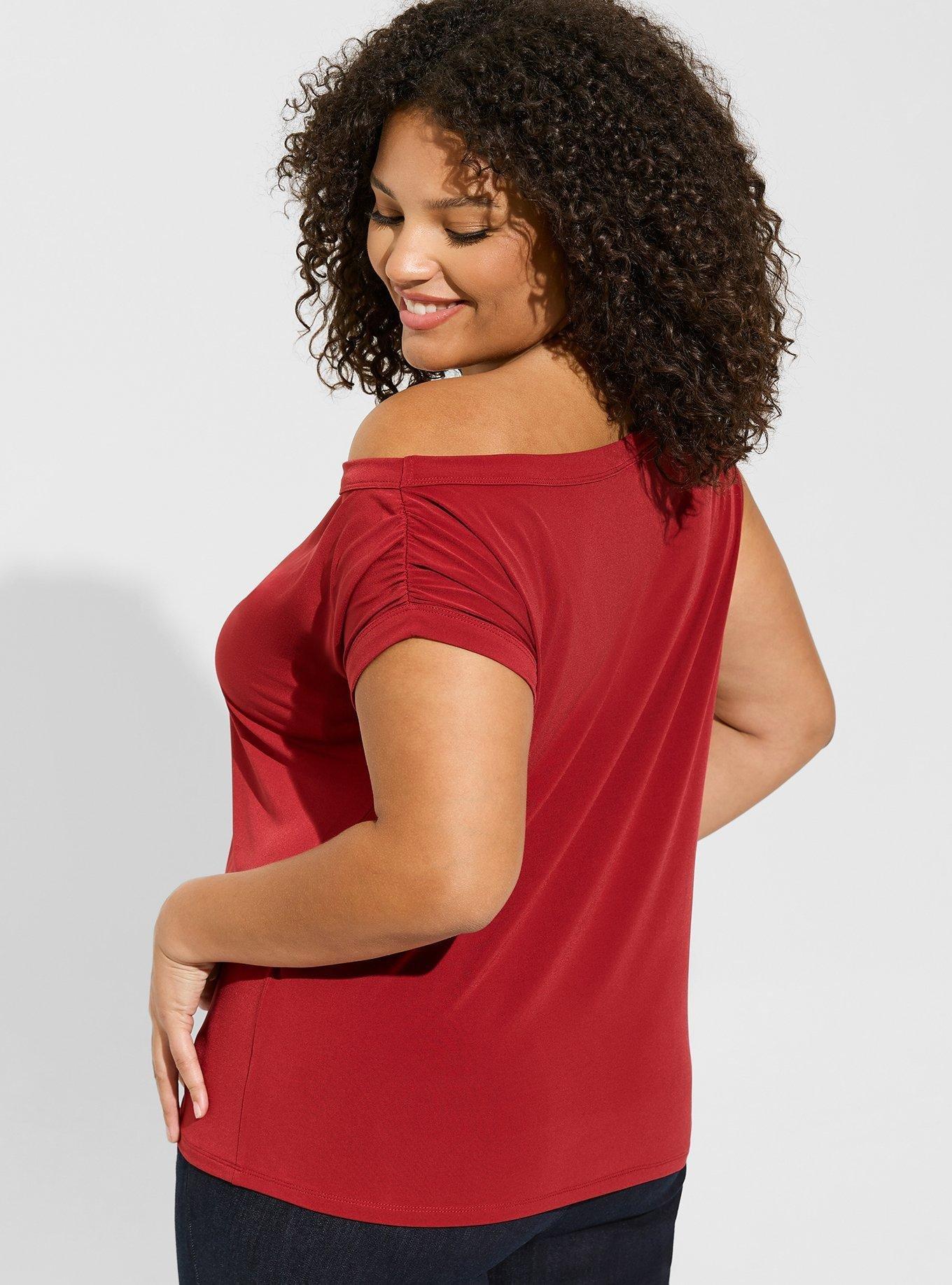 Plus Size - Studio Knit Off Shoulder Top - Torrid