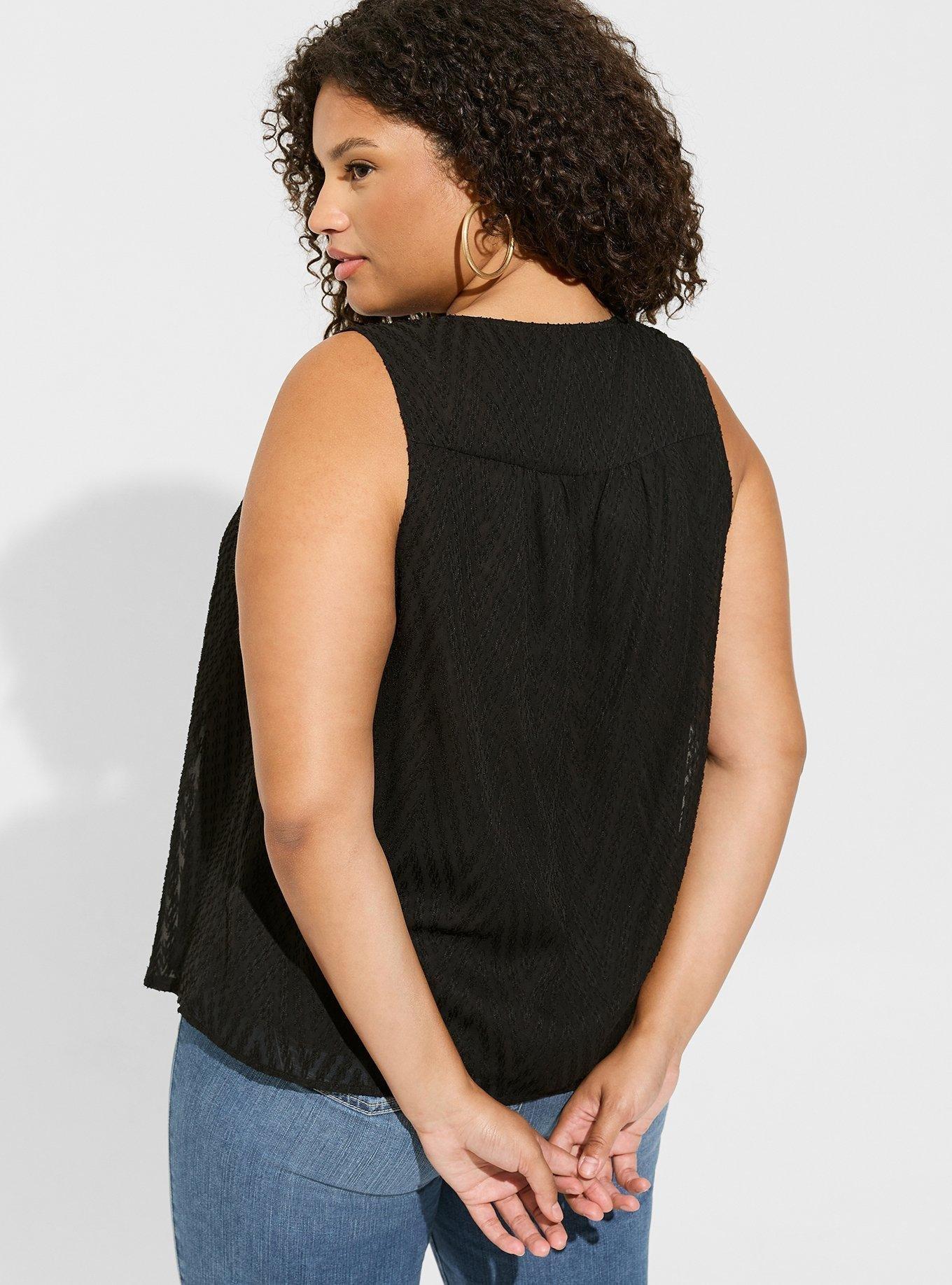 Plus Size - Clip Zig Zag Keyhole Tank - Torrid