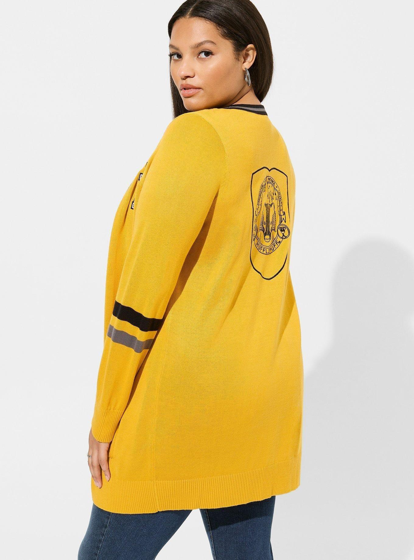 Plus Size - Warner Bros Harry Potter Hufflepuff Boyfriend Cardigan - Torrid