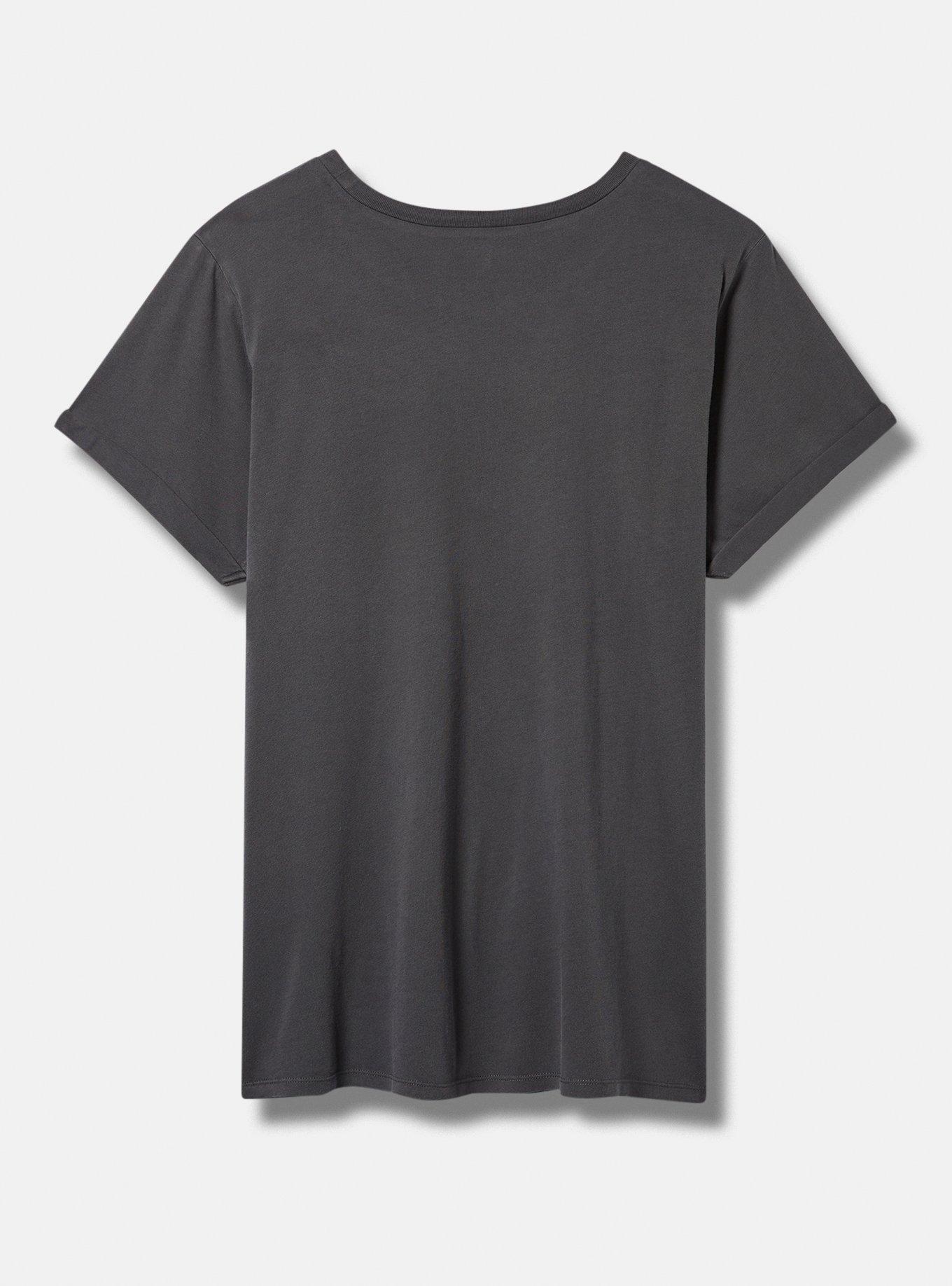 Plus Size - Motley Crue Relaxed Fit Cotton Distressed Tunic Tee - Torrid