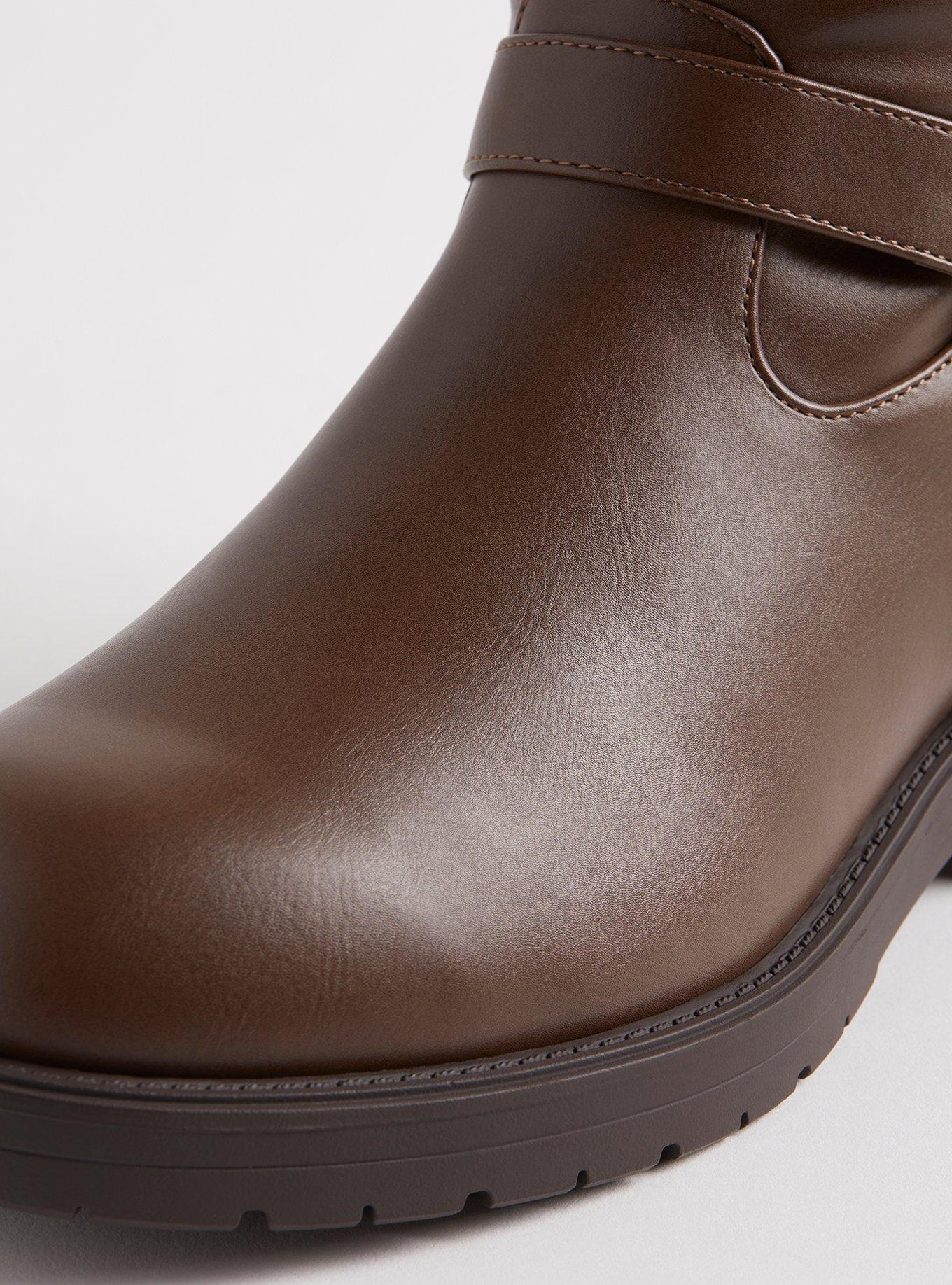 Plus Size - Moto Flat Knee Boot (WW) - Torrid