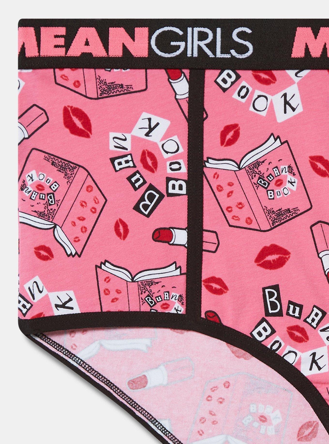 Plus Size - Mean Girls Mid Rise Cotton Brief Panty - Torrid