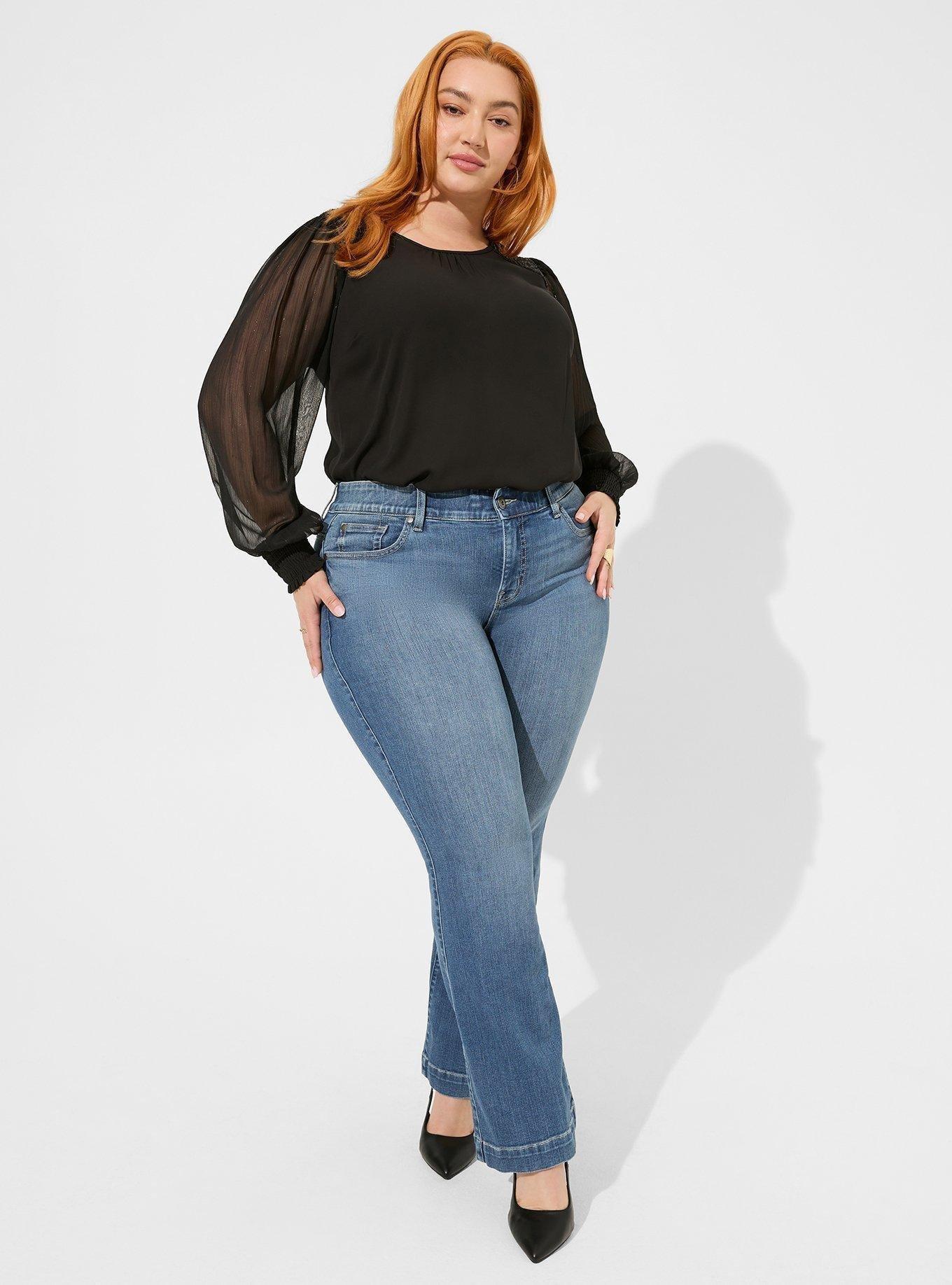 Plus Size - Georgette With Sequin Trim Blouse - Torrid