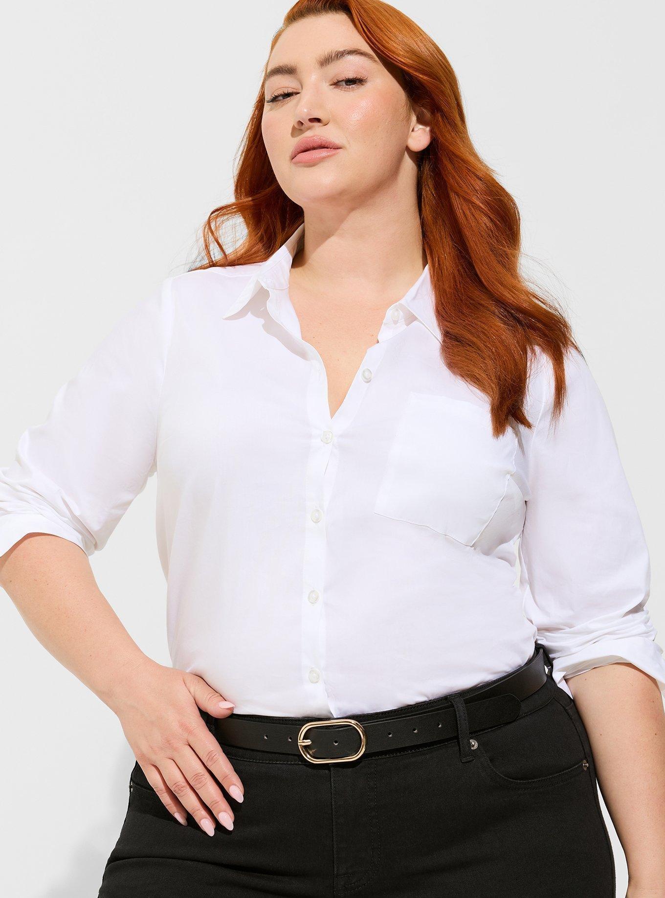 Plus Size - Oval Buckle Denim Belt - Torrid