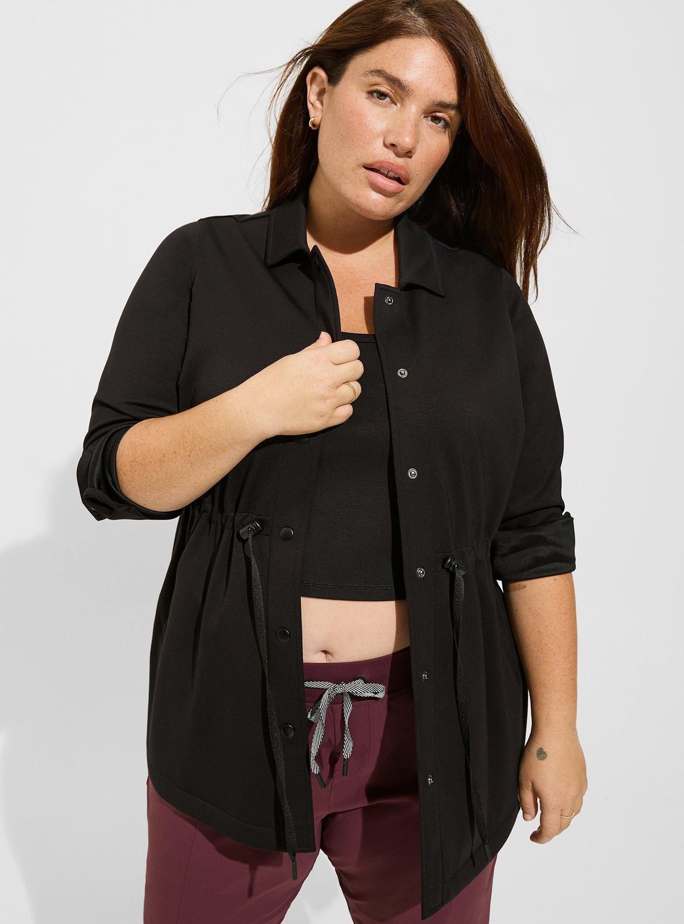 Plus Size - Luxe Cozy Cupro Active Shacket - Torrid