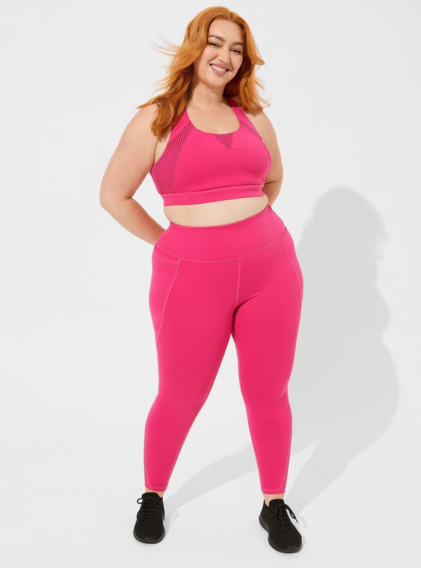 Plus Size - Low Impact Wireless Mesh Cut-Out Active Sports Bra - Torrid