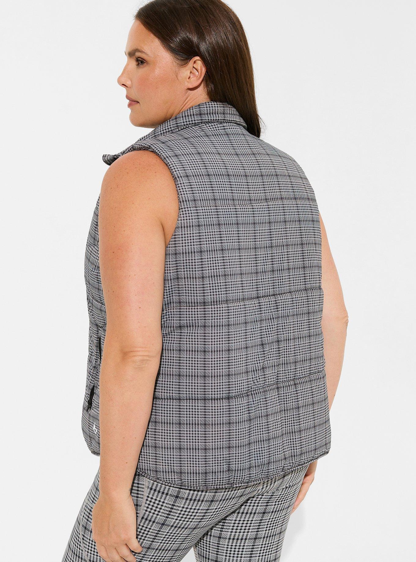 Plus Size - Matte Stretch Nylon Light-Weight Puffer Active Vest - Torrid