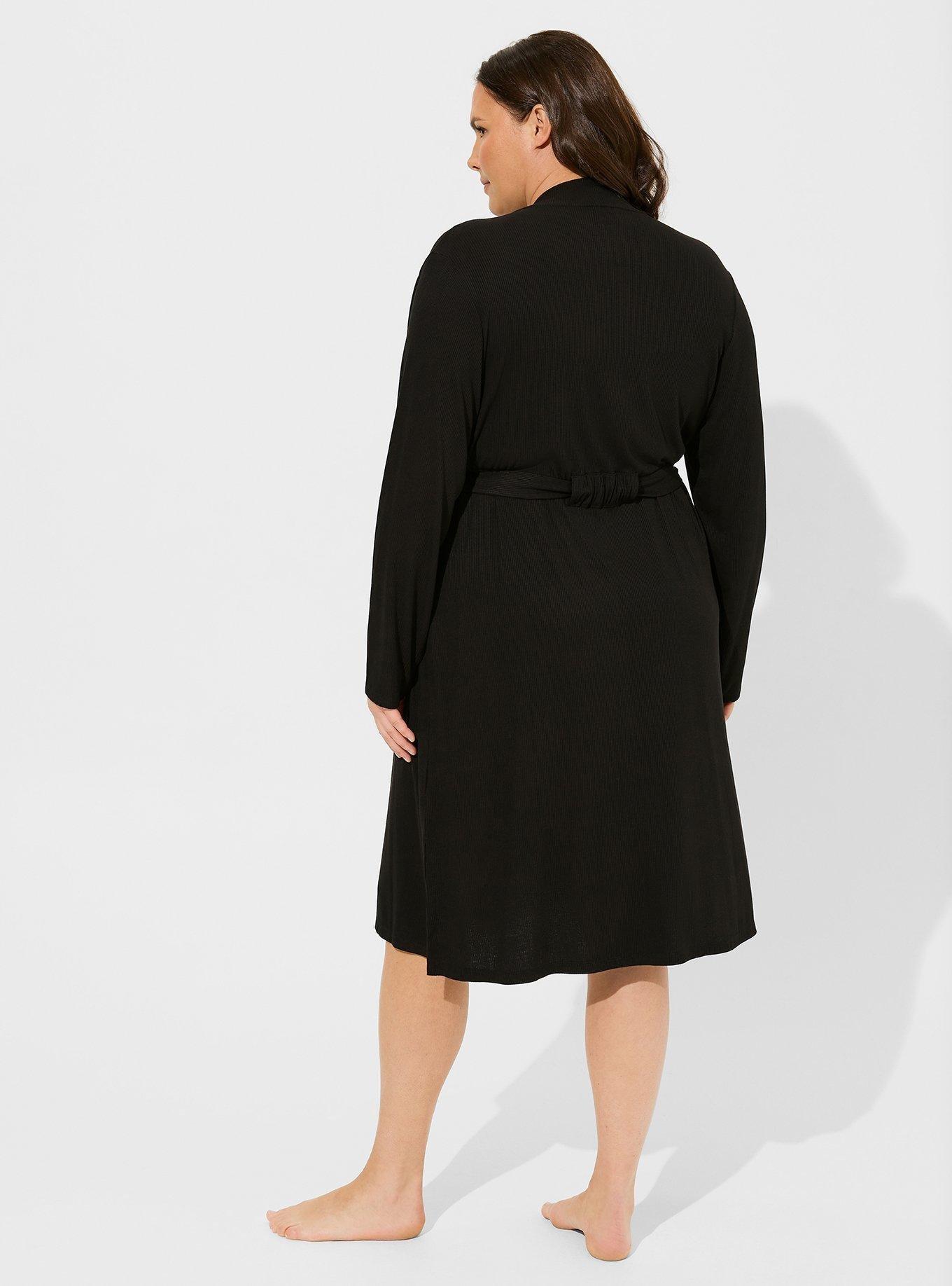 Plus Size - Super Soft Rib Sleep Robe - Torrid