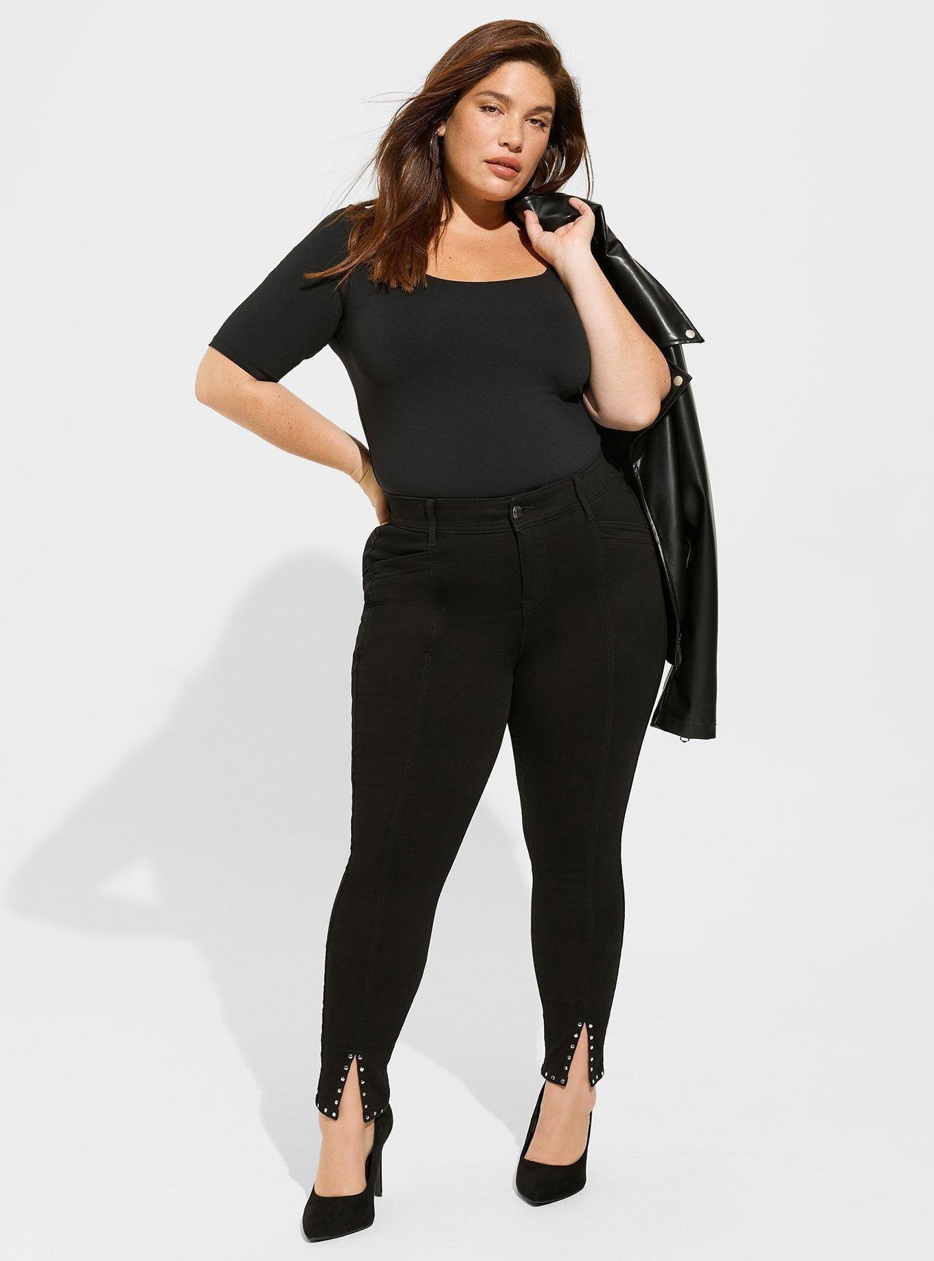 Plus Size - Sculpting Knit Scoop Neck Elbow Sleeve Top - Torrid