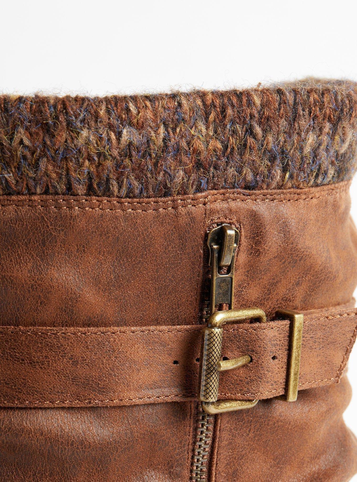 Plus Size - Buckle Sweater Knee Boot (WW) - Torrid