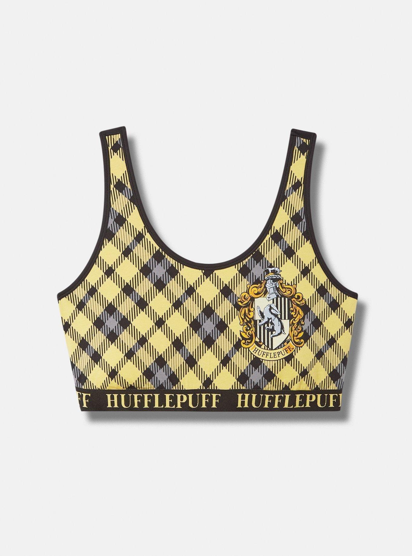 Plus Size - Harry Potter Hufflepuff Cotton Scoop Neck Bralette - Torrid