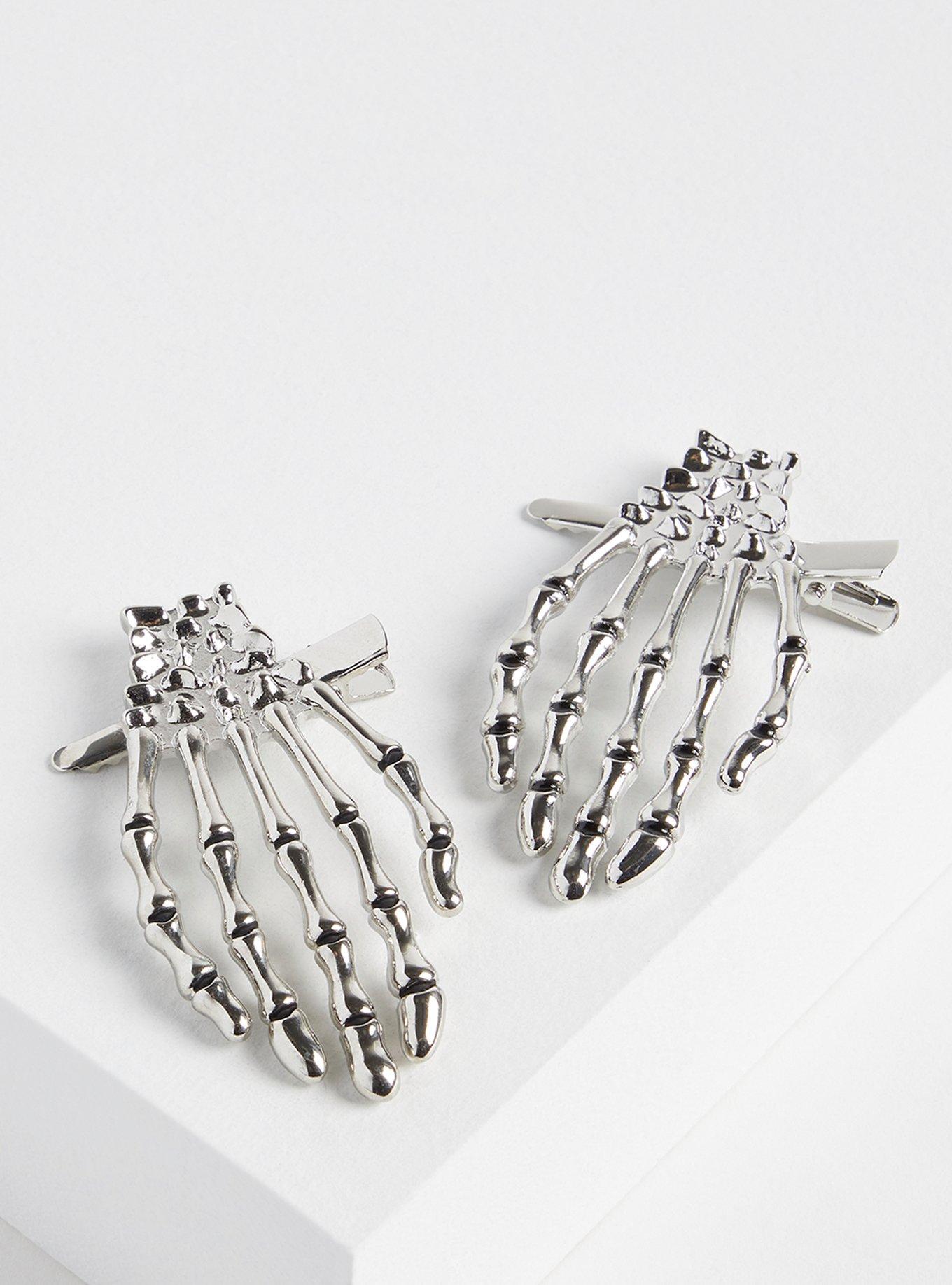 Plus Size - Skeleton Hand Hair Clips - Torrid