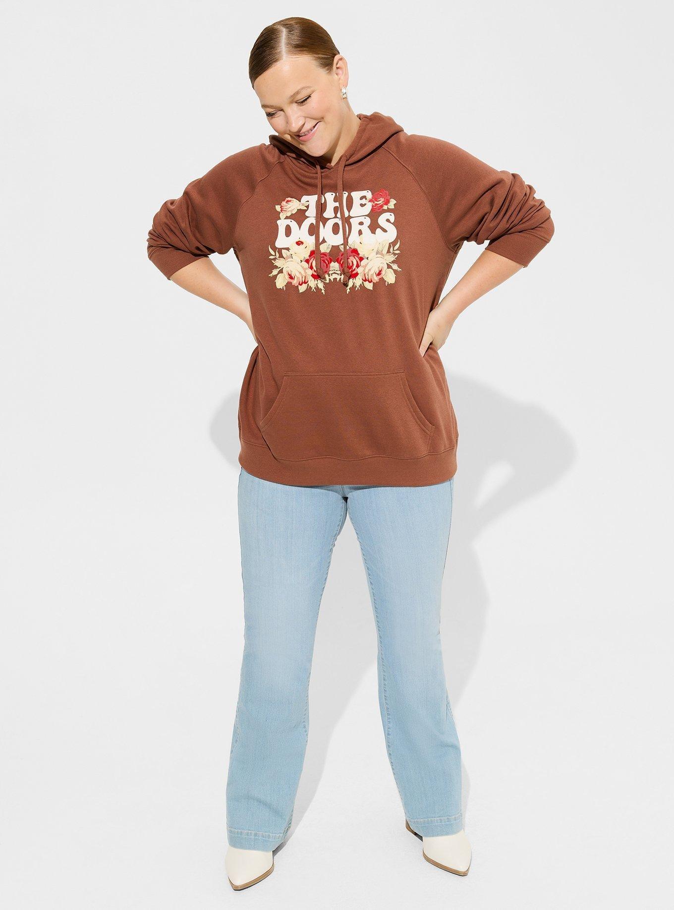 Plus Size - The Doors Cozy Fleece Flocked Hoodie - Torrid